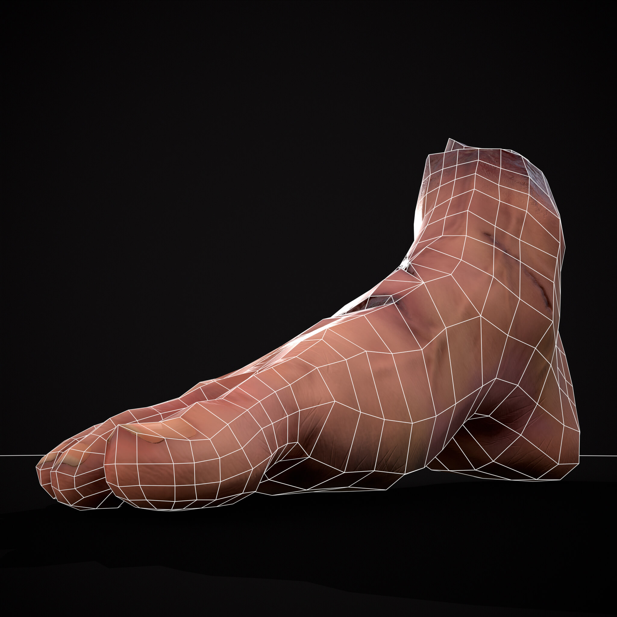 Severed Male Foot - 3D Model by Get Dead Entertainment