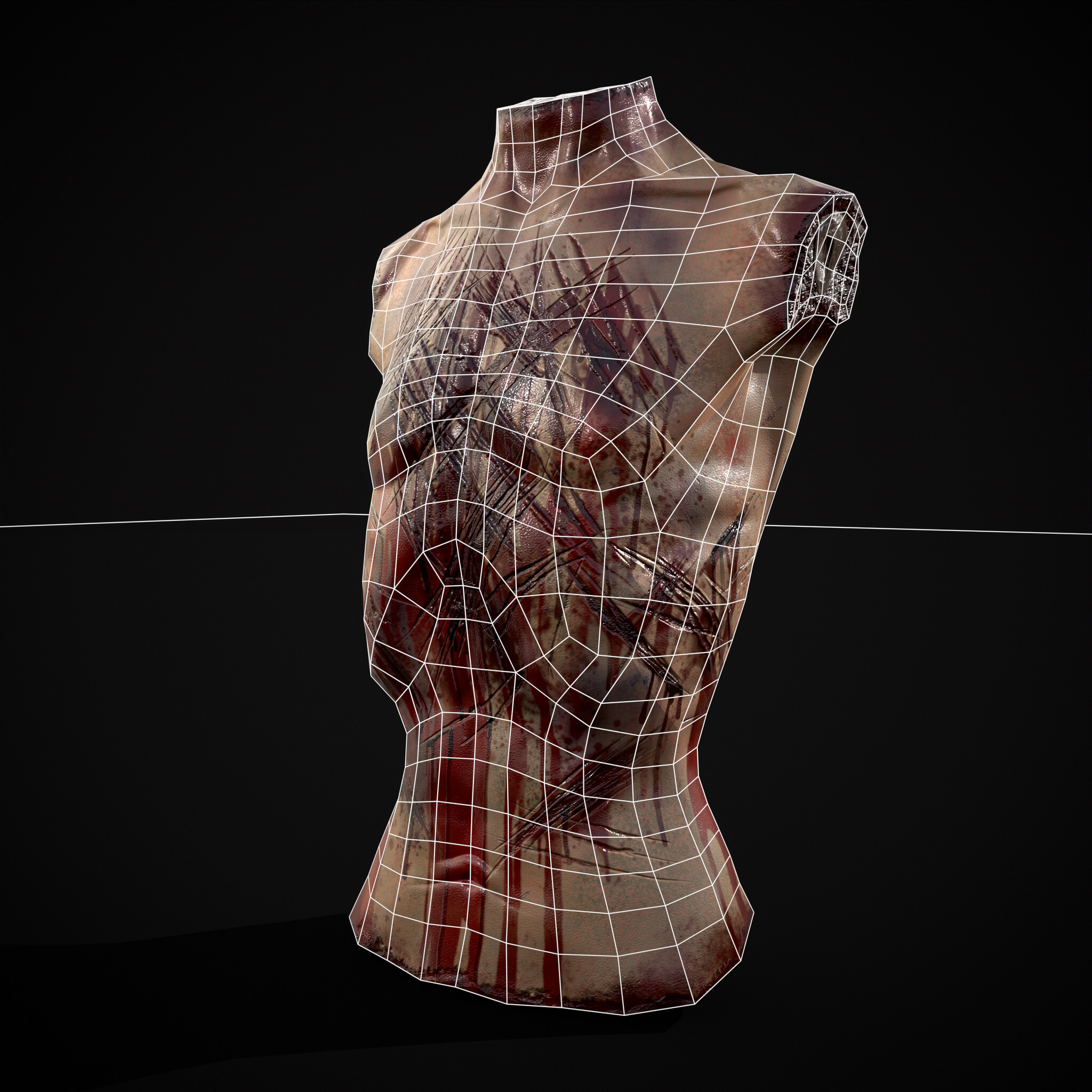 Severed Male Torso - 3D Model by Get Dead Entertainment