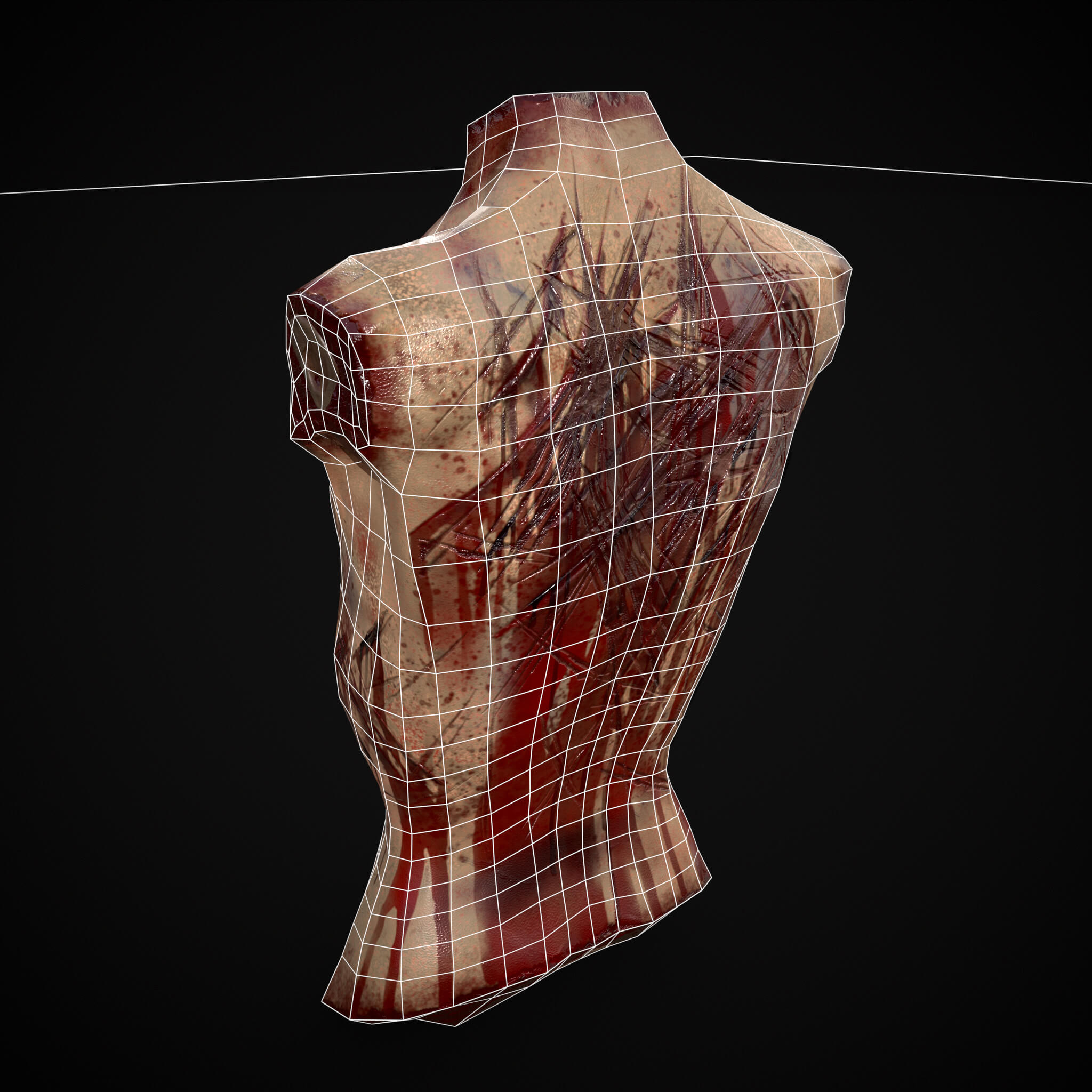 Severed Male Torso - 3D Model by Get Dead Entertainment