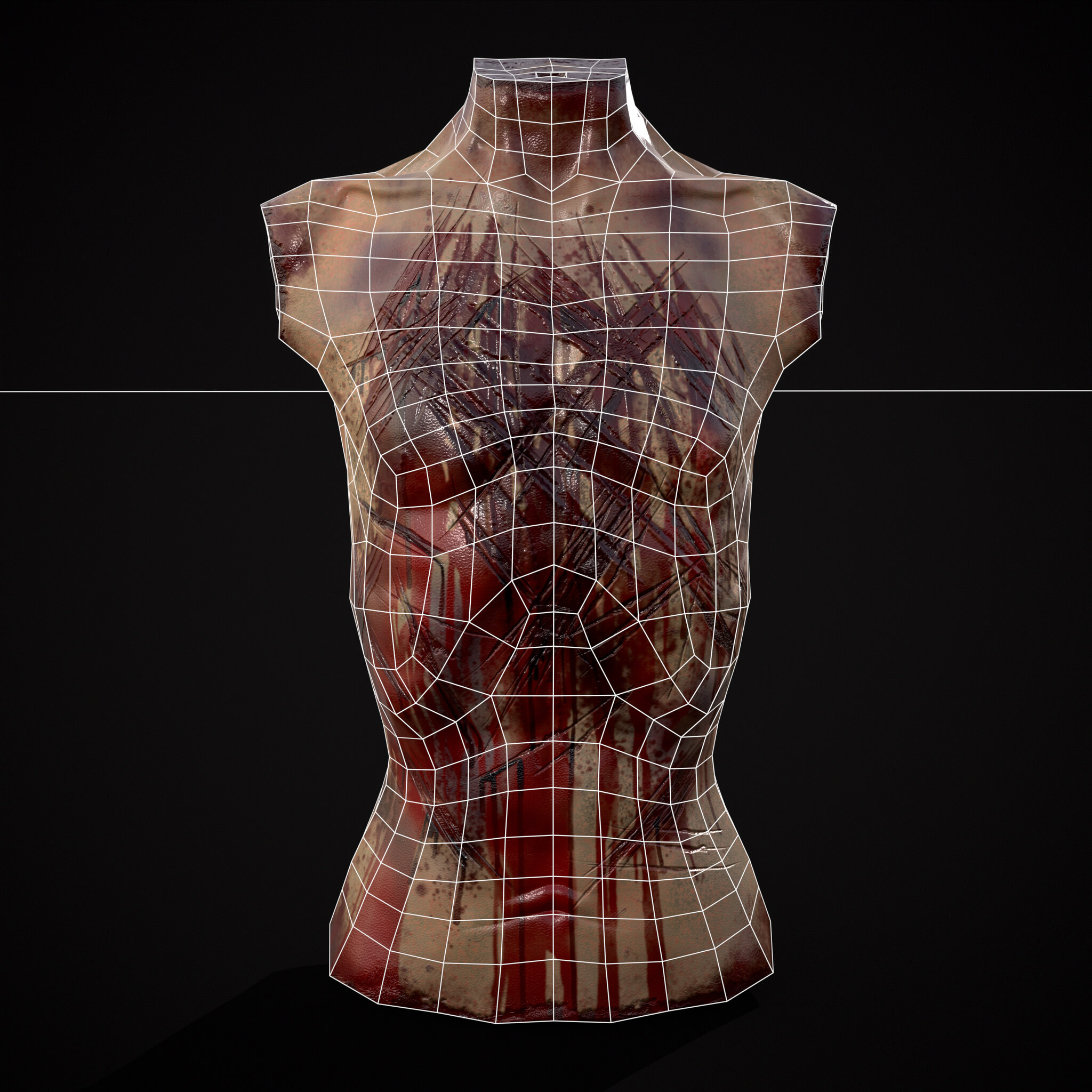 Severed Male Torso - 3D Model by Get Dead Entertainment