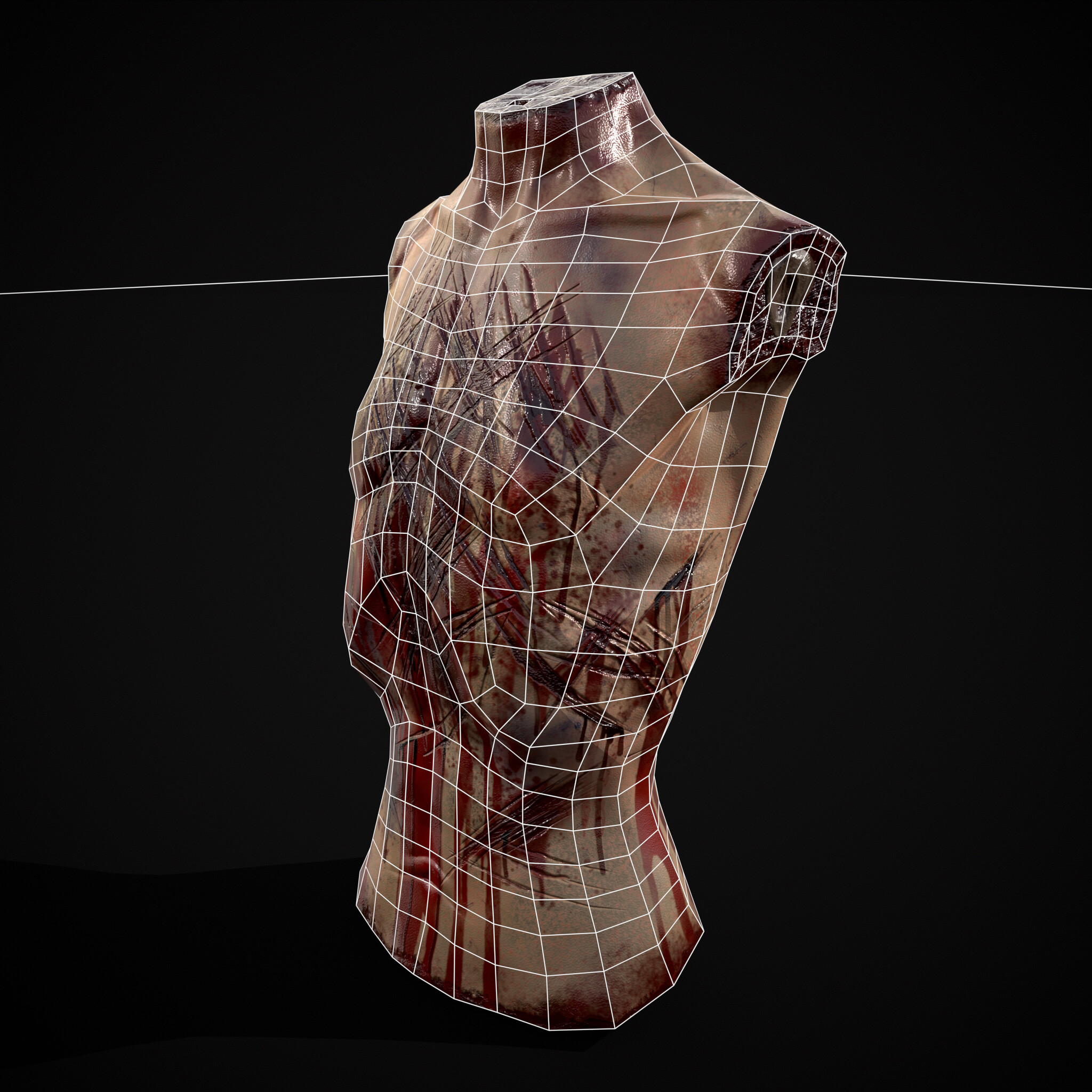 Severed Male Torso - 3D Model by Get Dead Entertainment