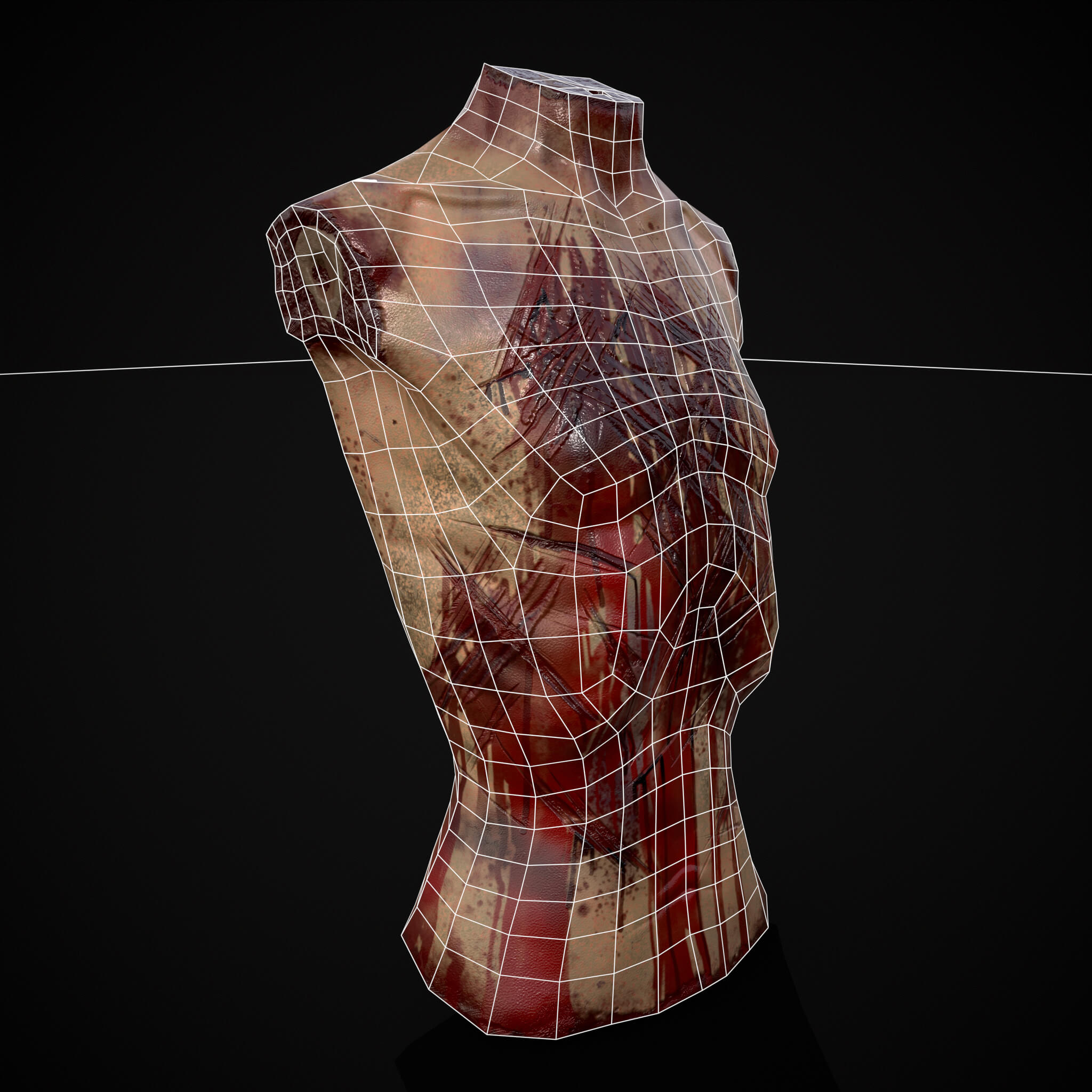 Severed Male Torso - 3D Model by Get Dead Entertainment