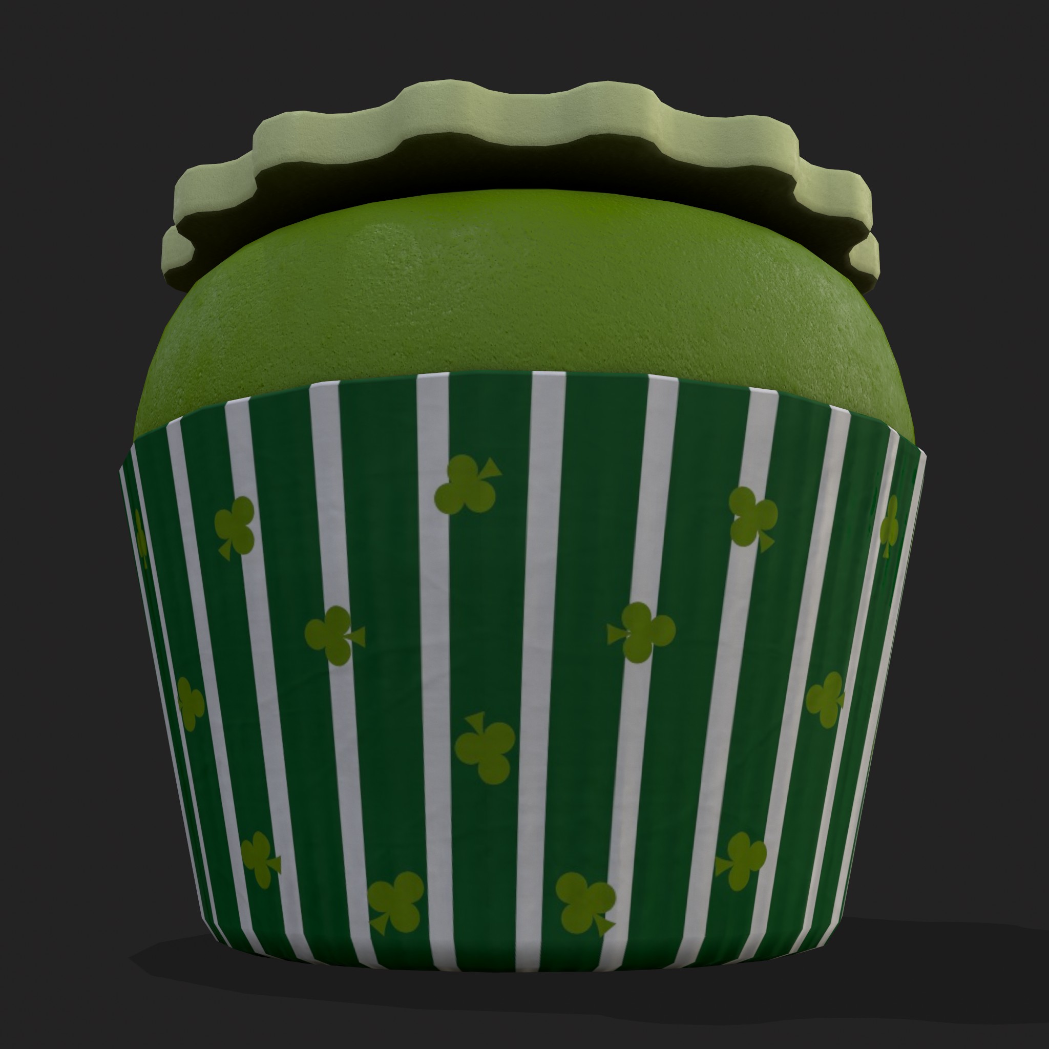 Shamrock Cupcake - 3D Model by Get Dead Entertainment
