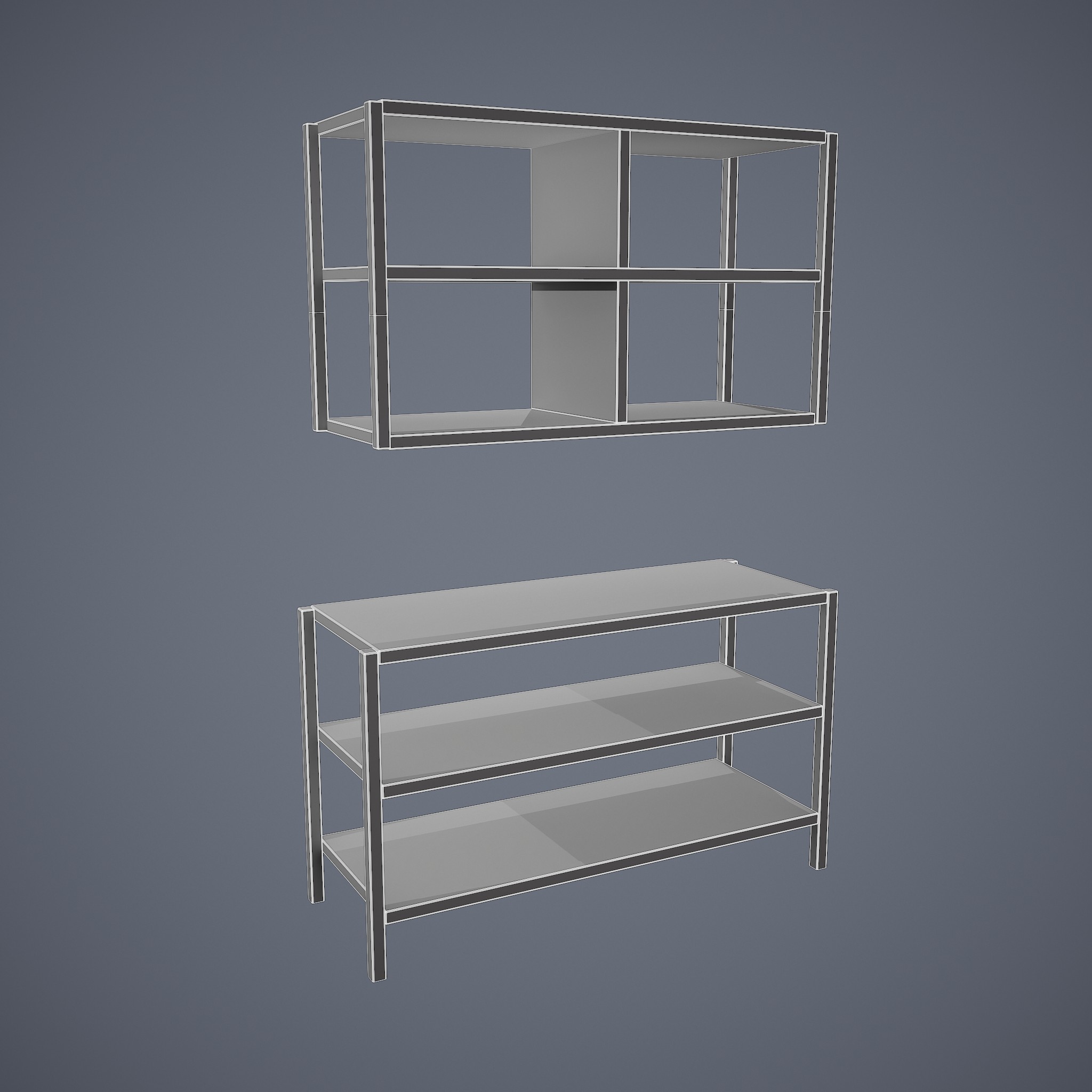 Shelf Set - 3D Model by Get Dead Entertainment