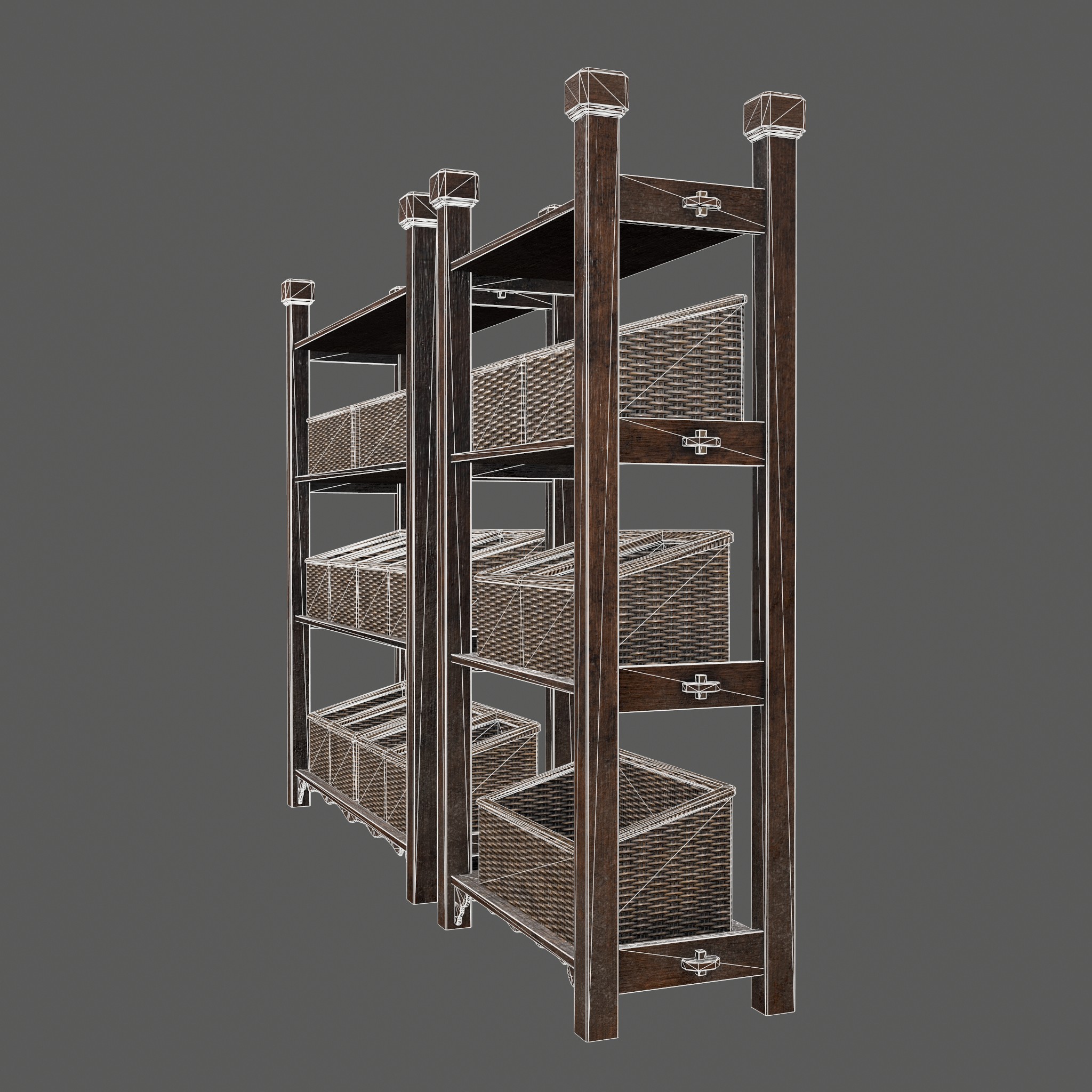 Shelves With Baskets Display - 3D Model by Get Dead Entertainment