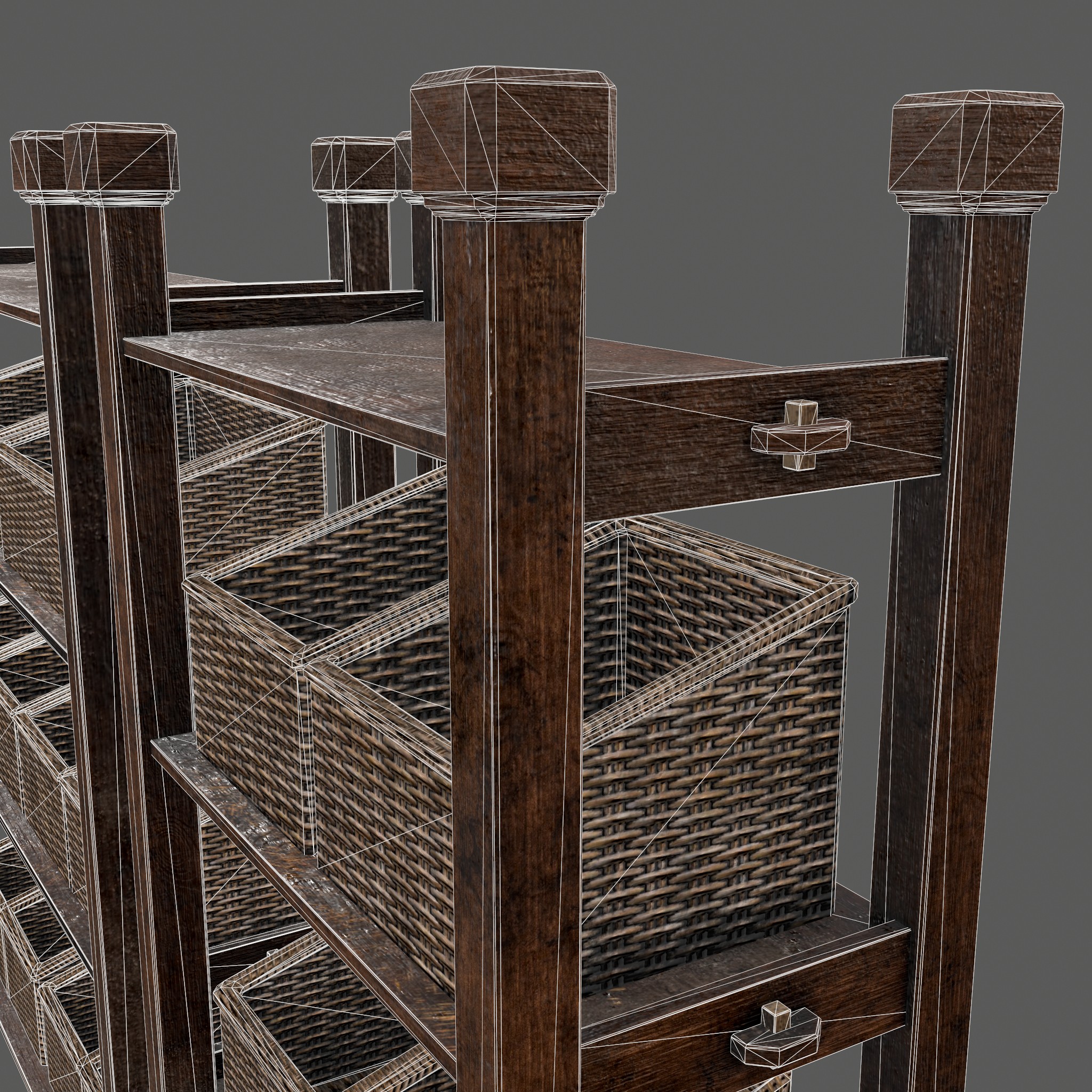 Shelves With Baskets Display - 3D Model by Get Dead Entertainment