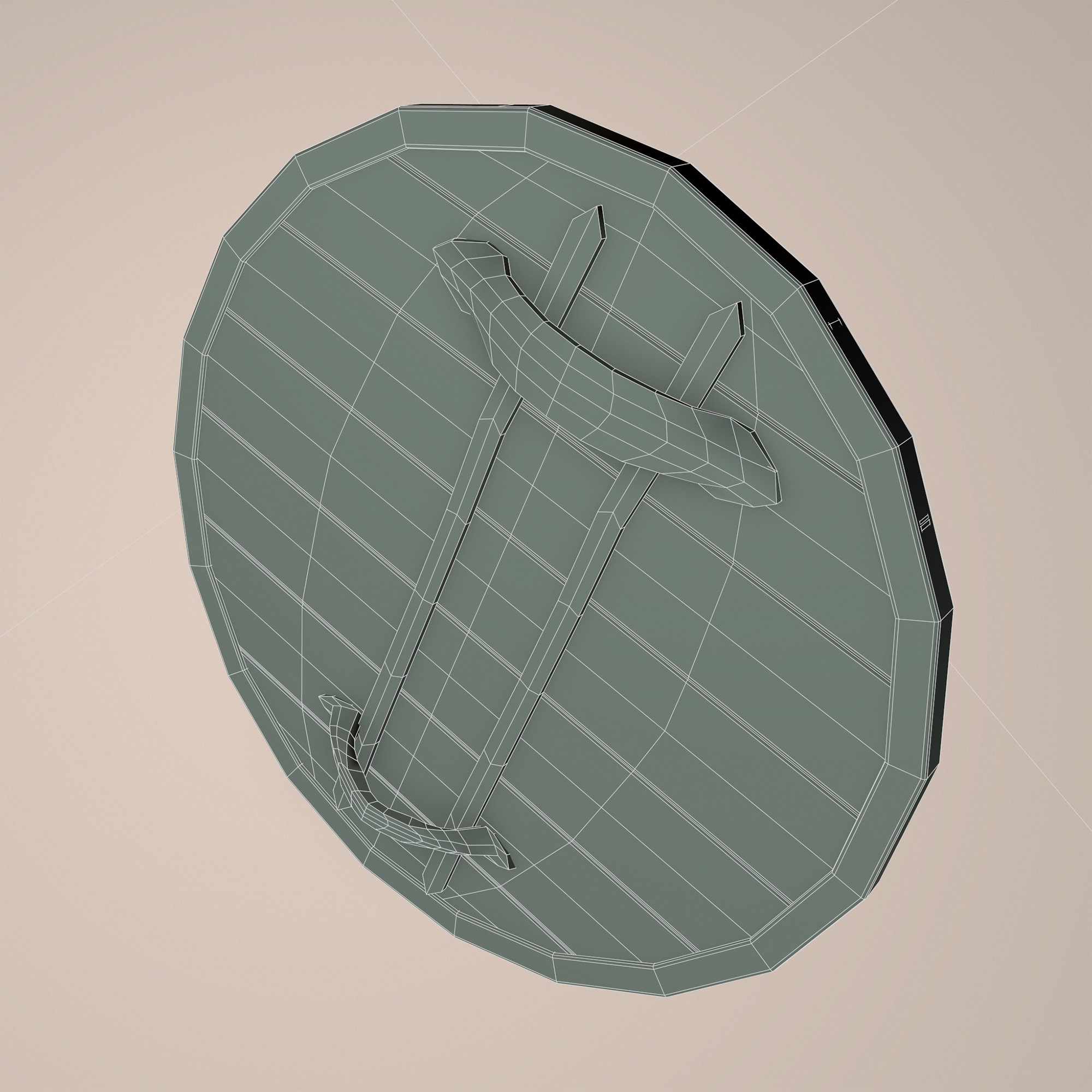 Wooden Shield - 3D Model by Get Dead Entertainment