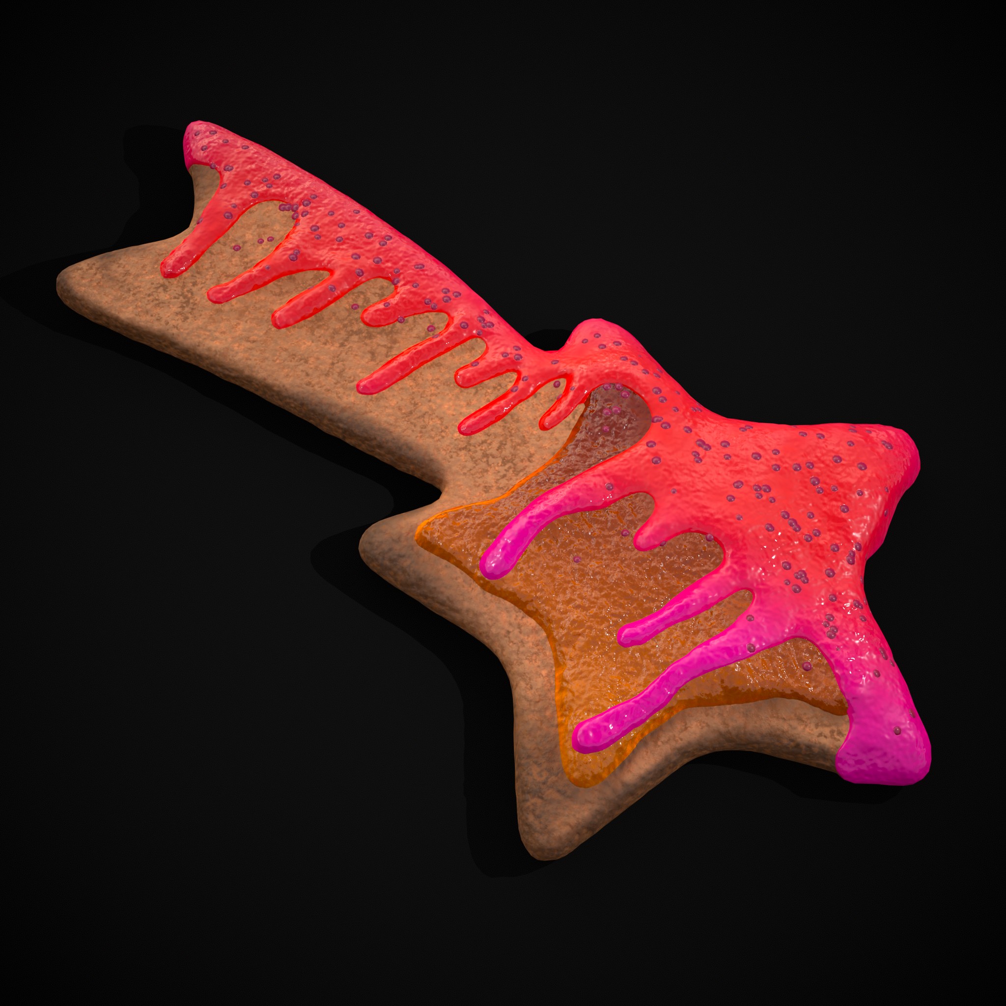 Shooting Star Icing Jelly Cookie - 3D Model by Get Dead Entertainment