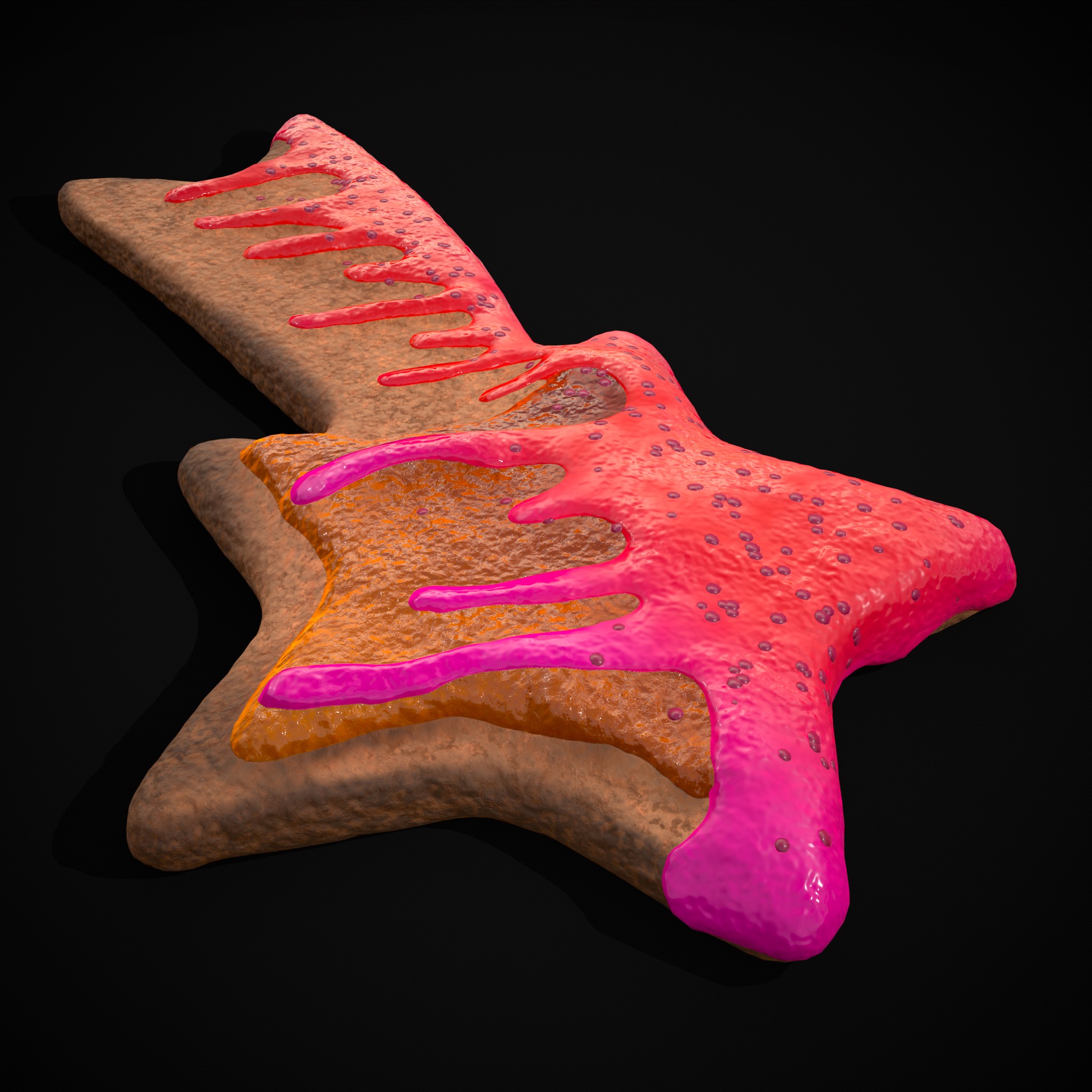 Shooting Star Icing Jelly Cookie - 3D Model by Get Dead Entertainment