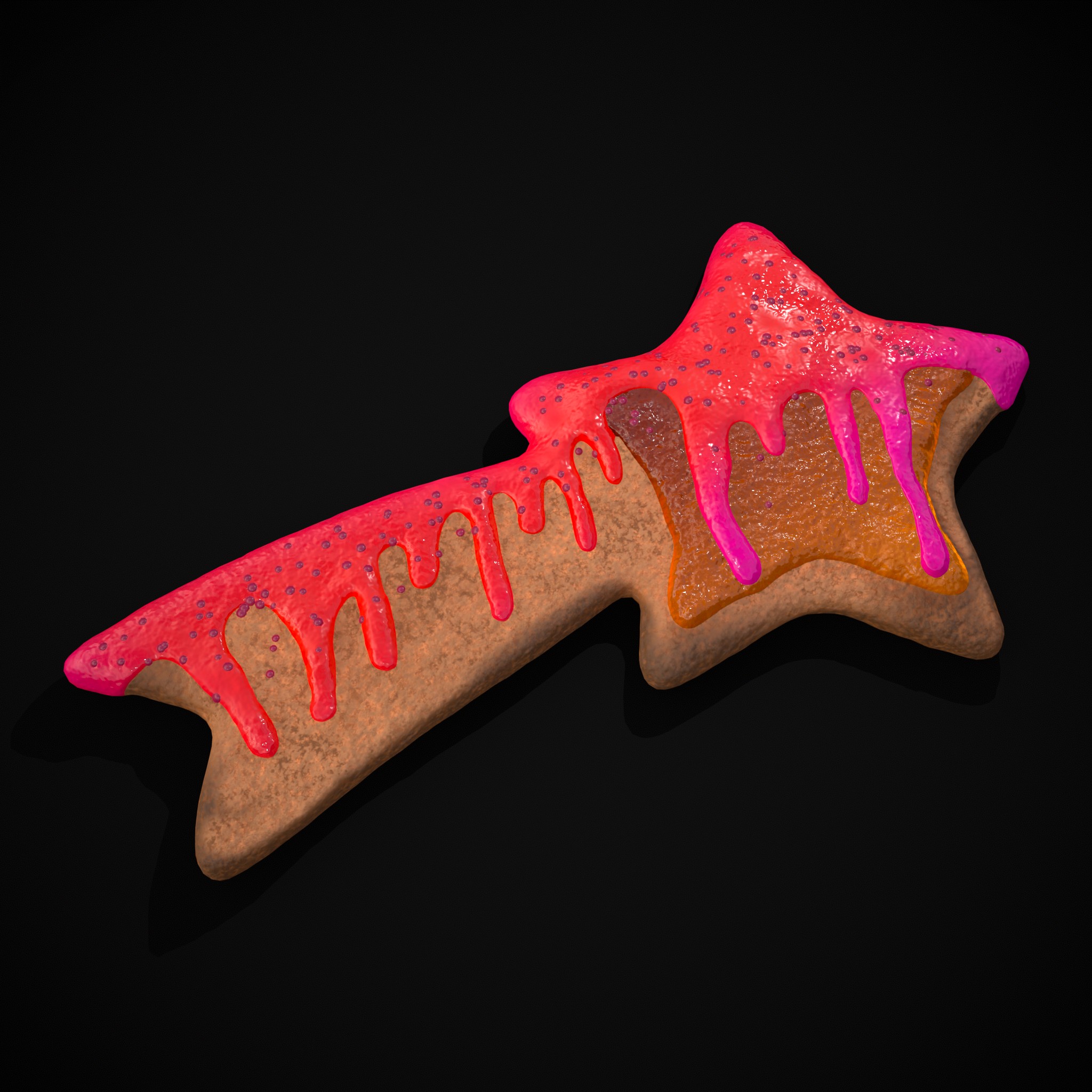 Shooting Star Icing Jelly Cookie - 3D Model by Get Dead Entertainment