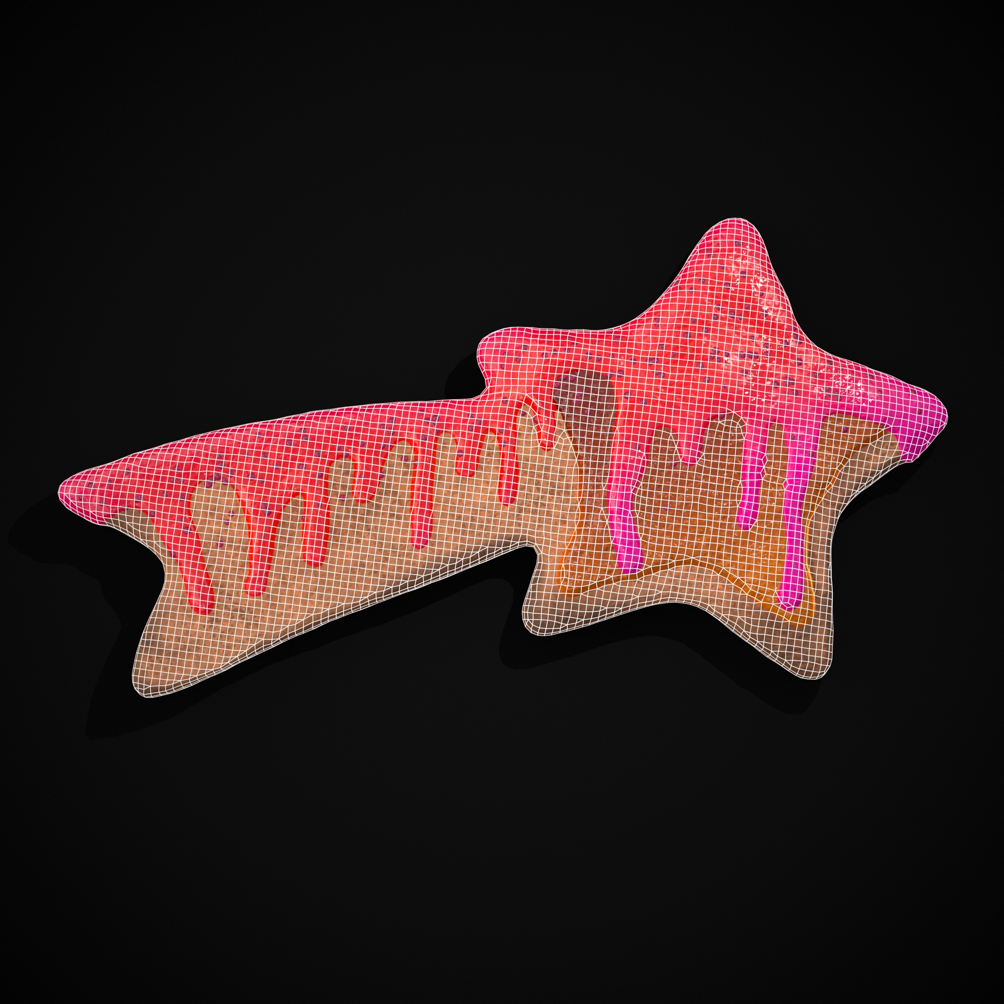 Shooting Star Icing Jelly Cookie - 3D Model by Get Dead Entertainment