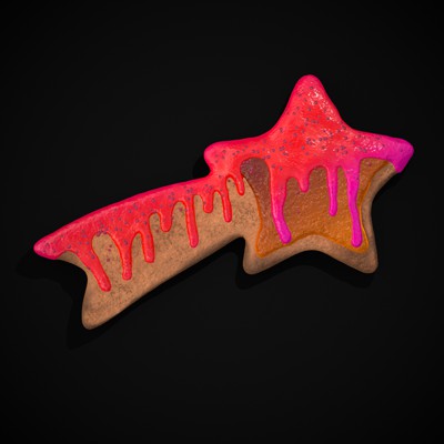 Shooting Star Icing Jelly Cookie - 3D Model by Get Dead Entertainment