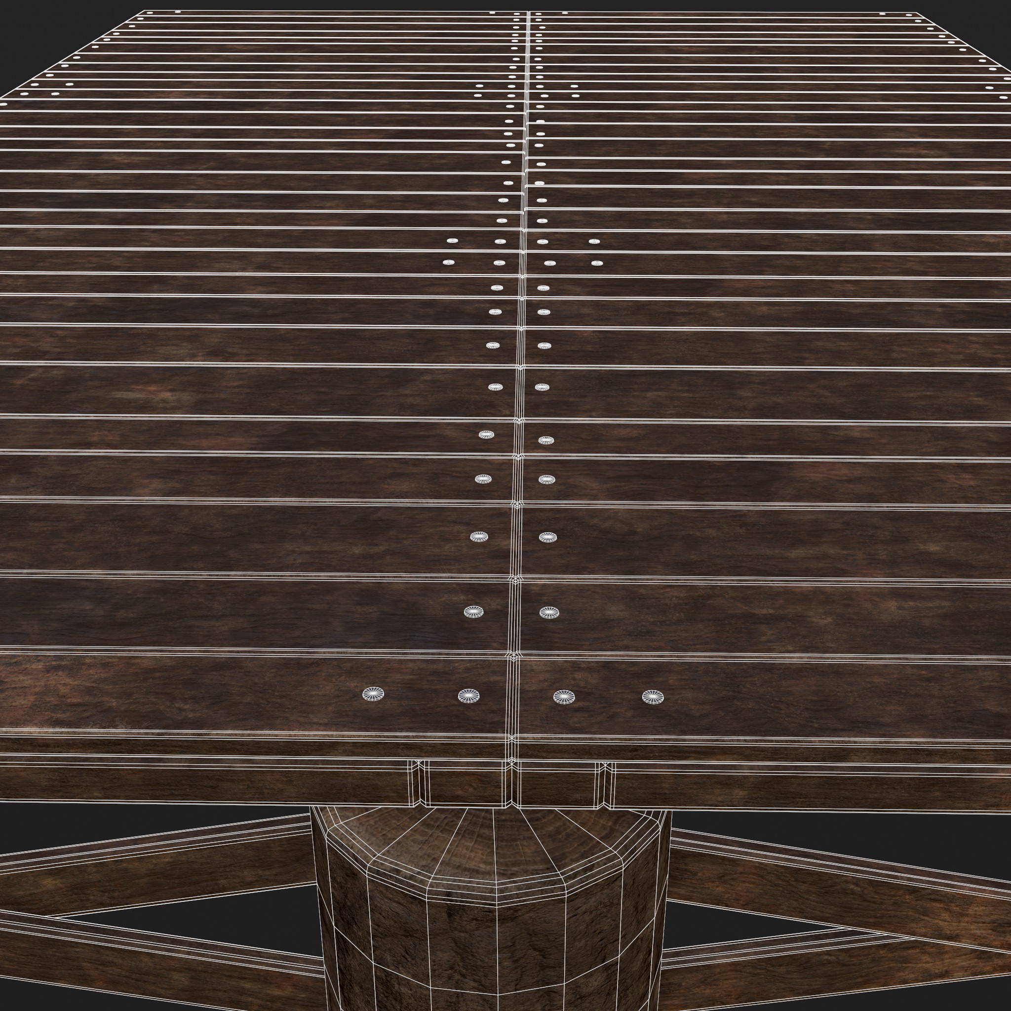 Short Rustic Wide Stage - 3D Model by Get Dead Entertainment