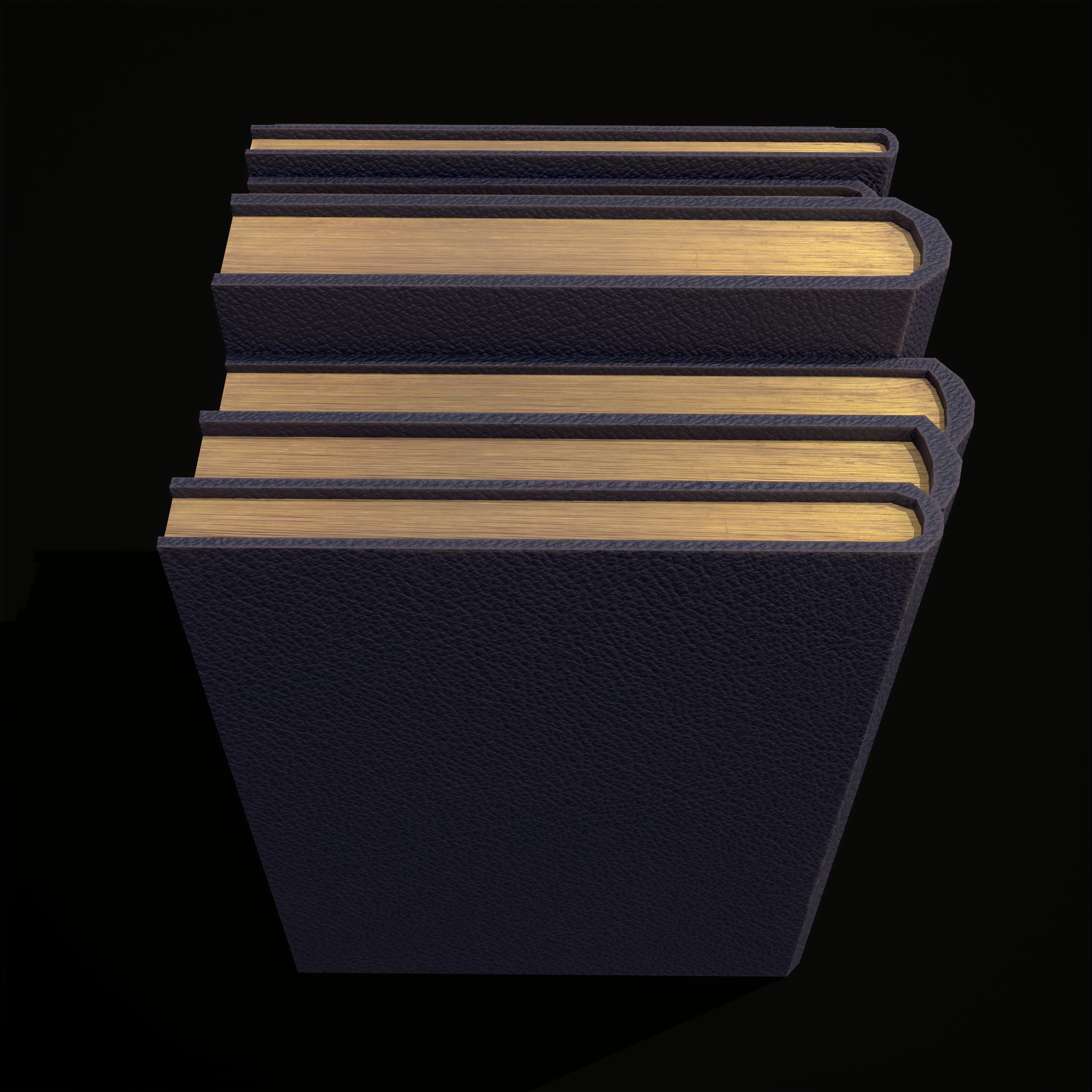 Simple Blue Leather Books - 3D Model by Get Dead Entertainment
