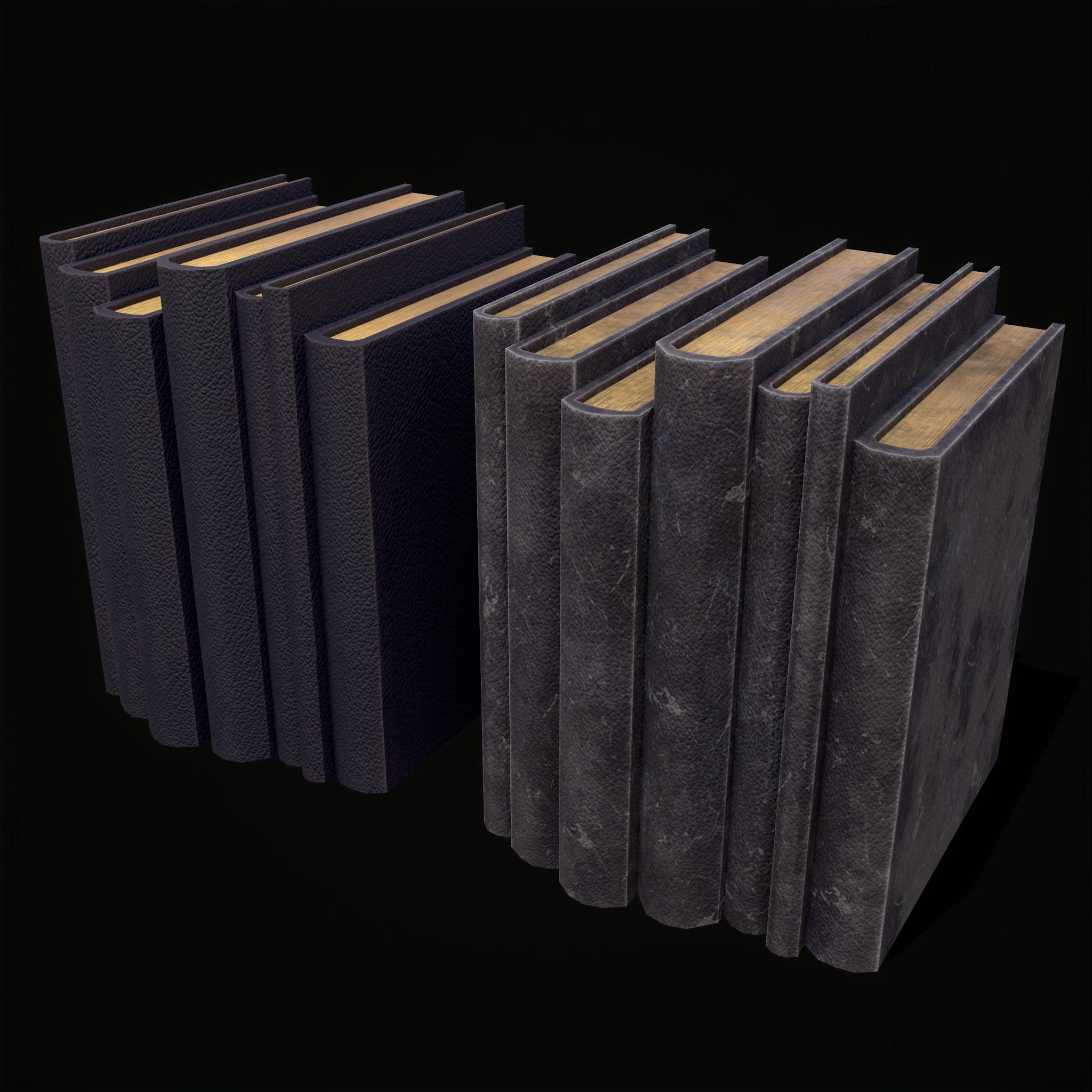 Simple Blue Leather Books - 3D Model by Get Dead Entertainment