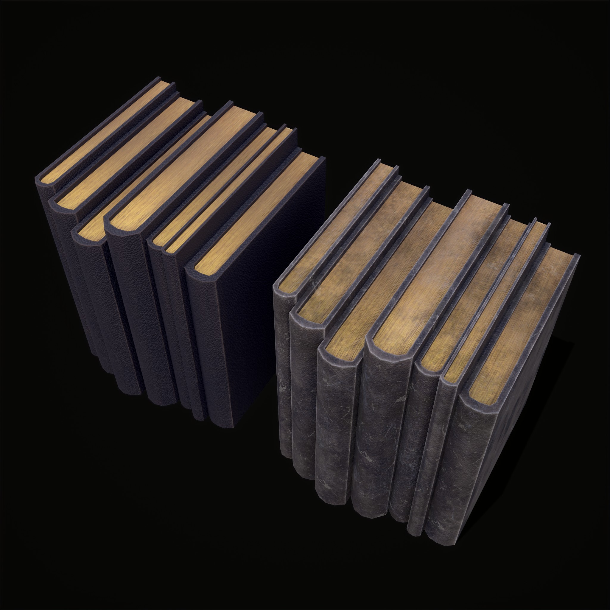 Simple Blue Leather Books - 3D Model by Get Dead Entertainment
