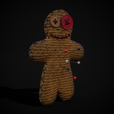 Simple Burlap Pin Effigy - Free 3D Model by Get Dead Entertainment