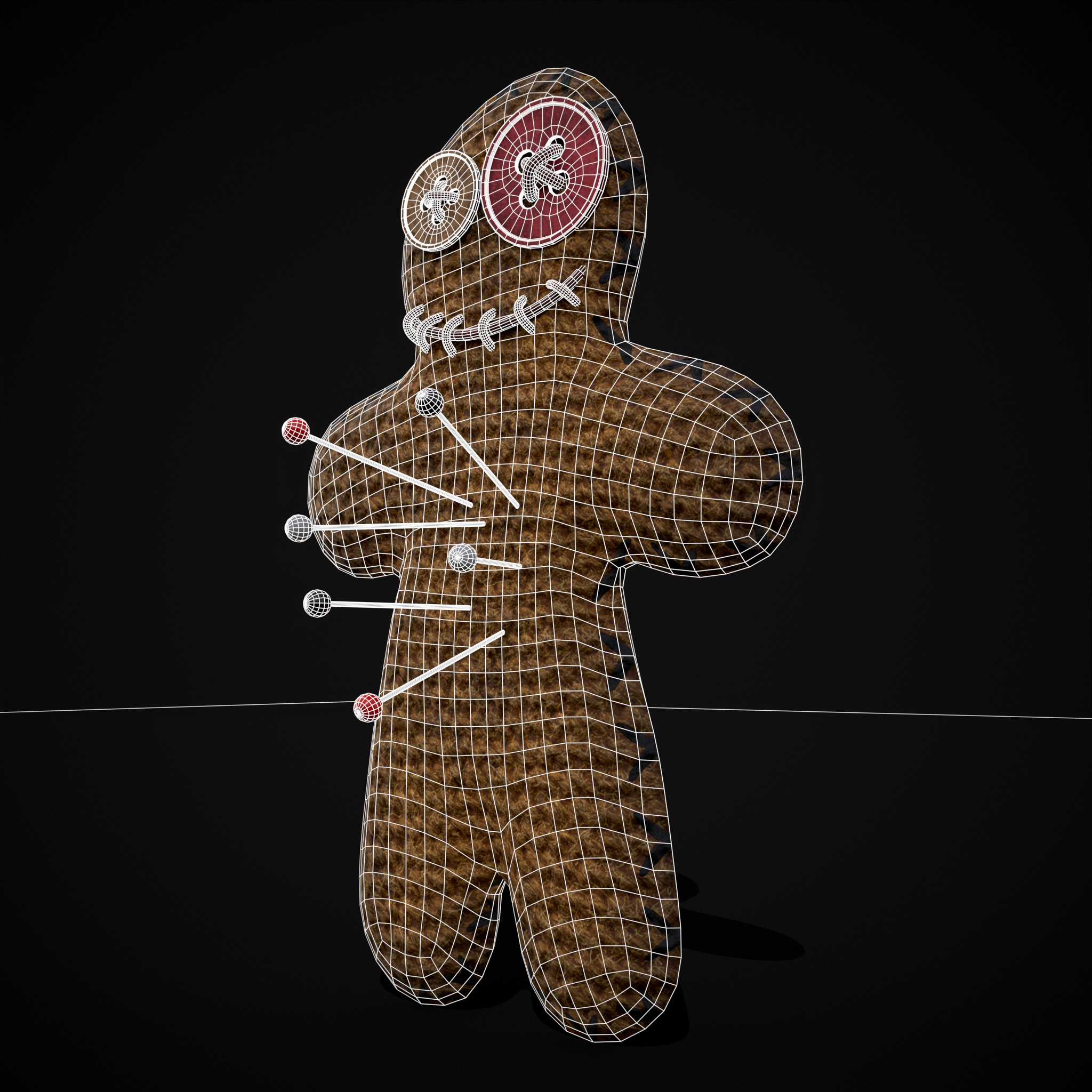 Simple Burlap Pin Effigy - Free 3D Model by Get Dead Entertainment