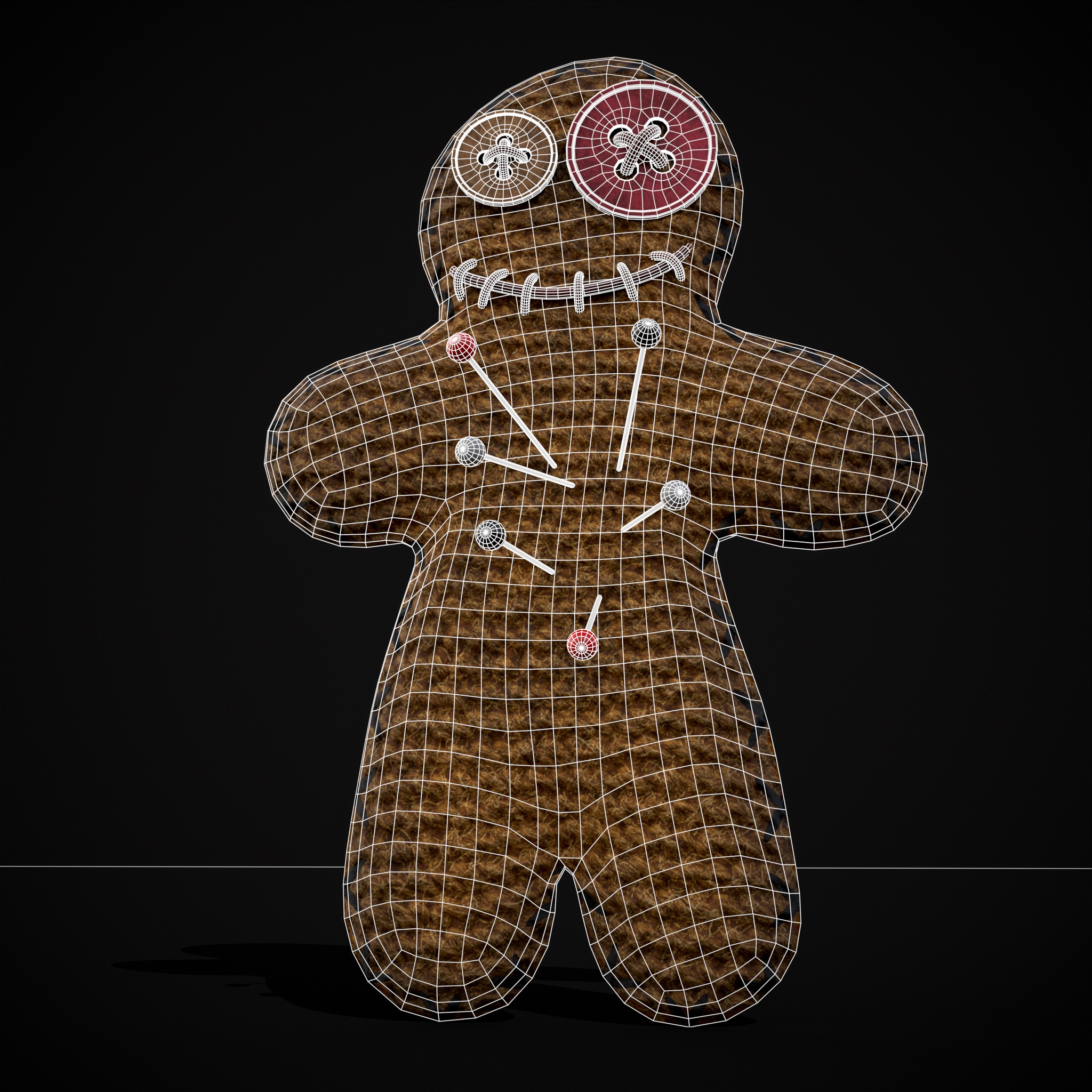 Simple Burlap Pin Effigy - Free 3D Model by Get Dead Entertainment