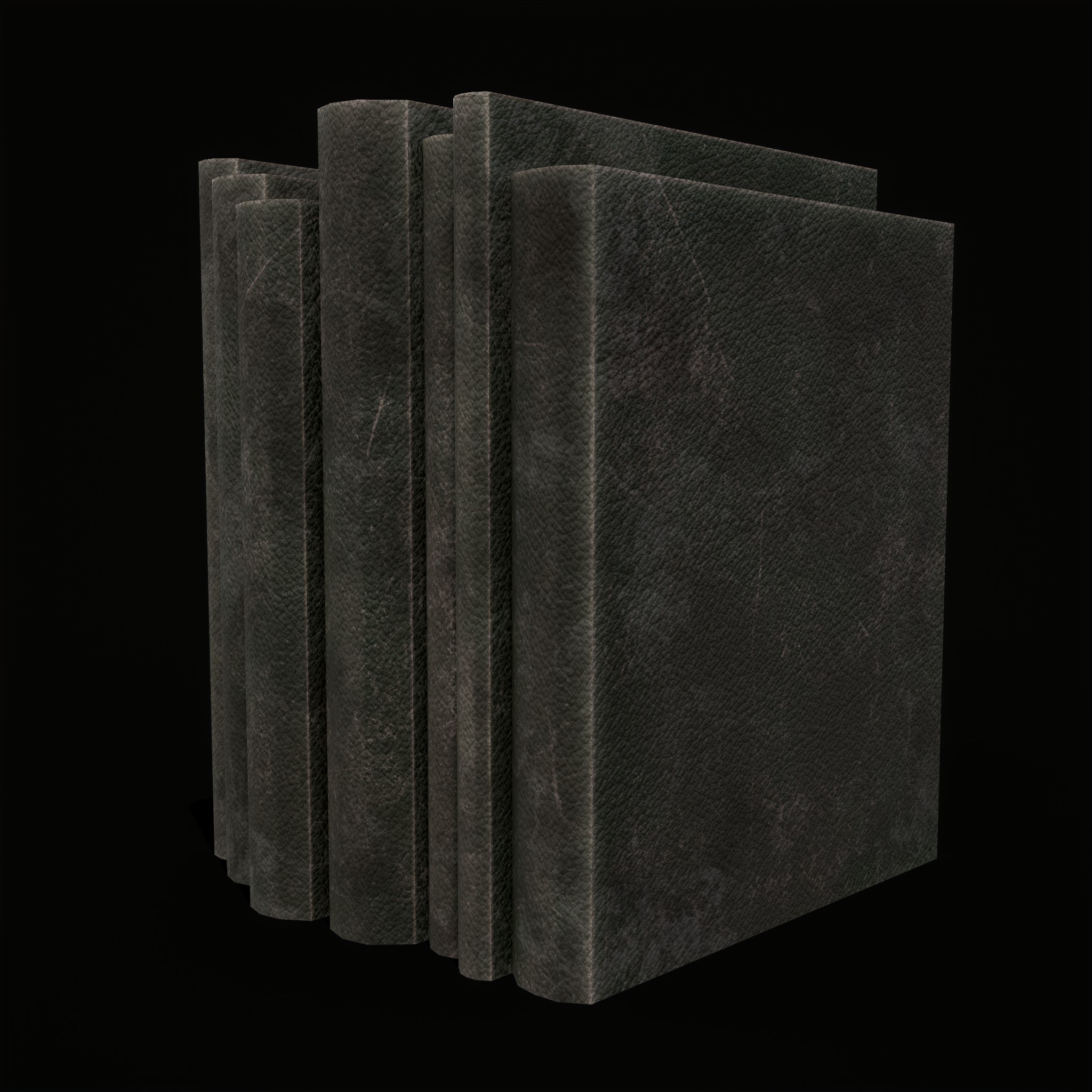 Simple Green Leather Books - 3D Model by Get Dead Entertainment