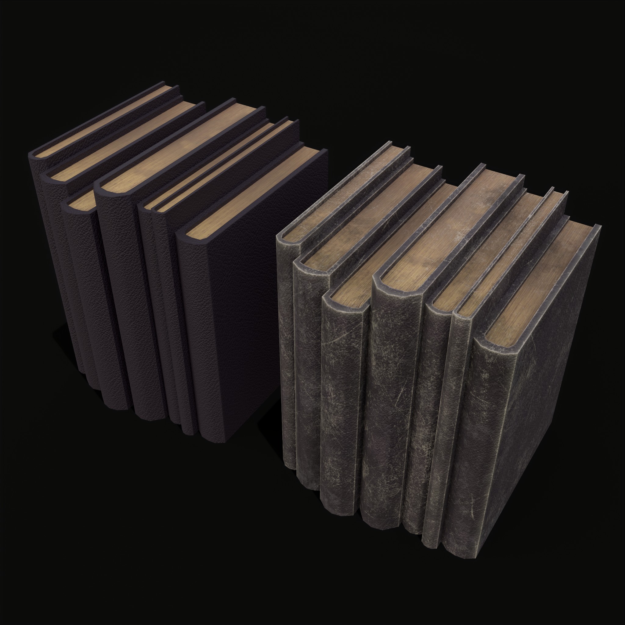 Simple Purple Leather Books - 3D Model by Get Dead Entertainment
