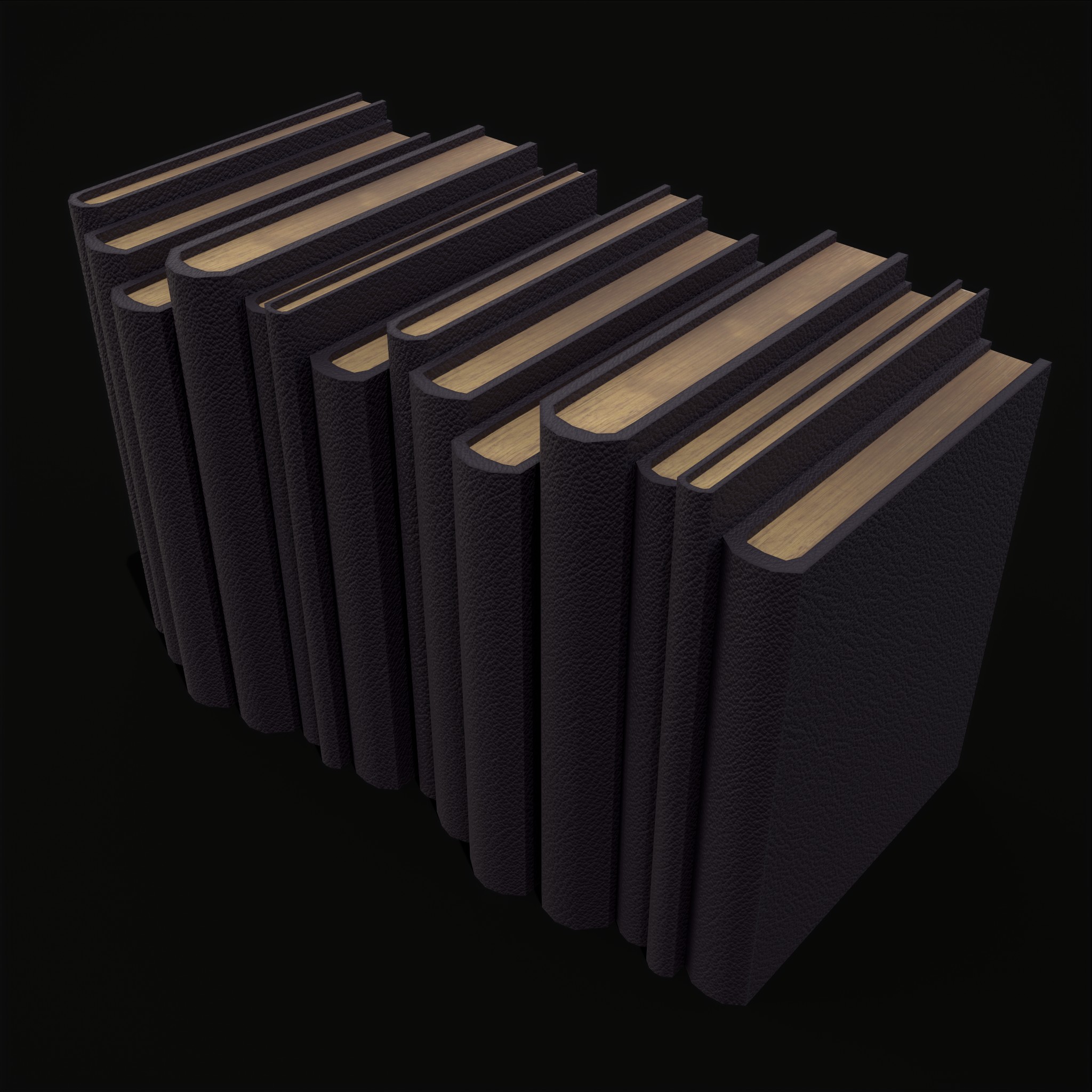 Simple Purple Leather Books - 3D Model by Get Dead Entertainment
