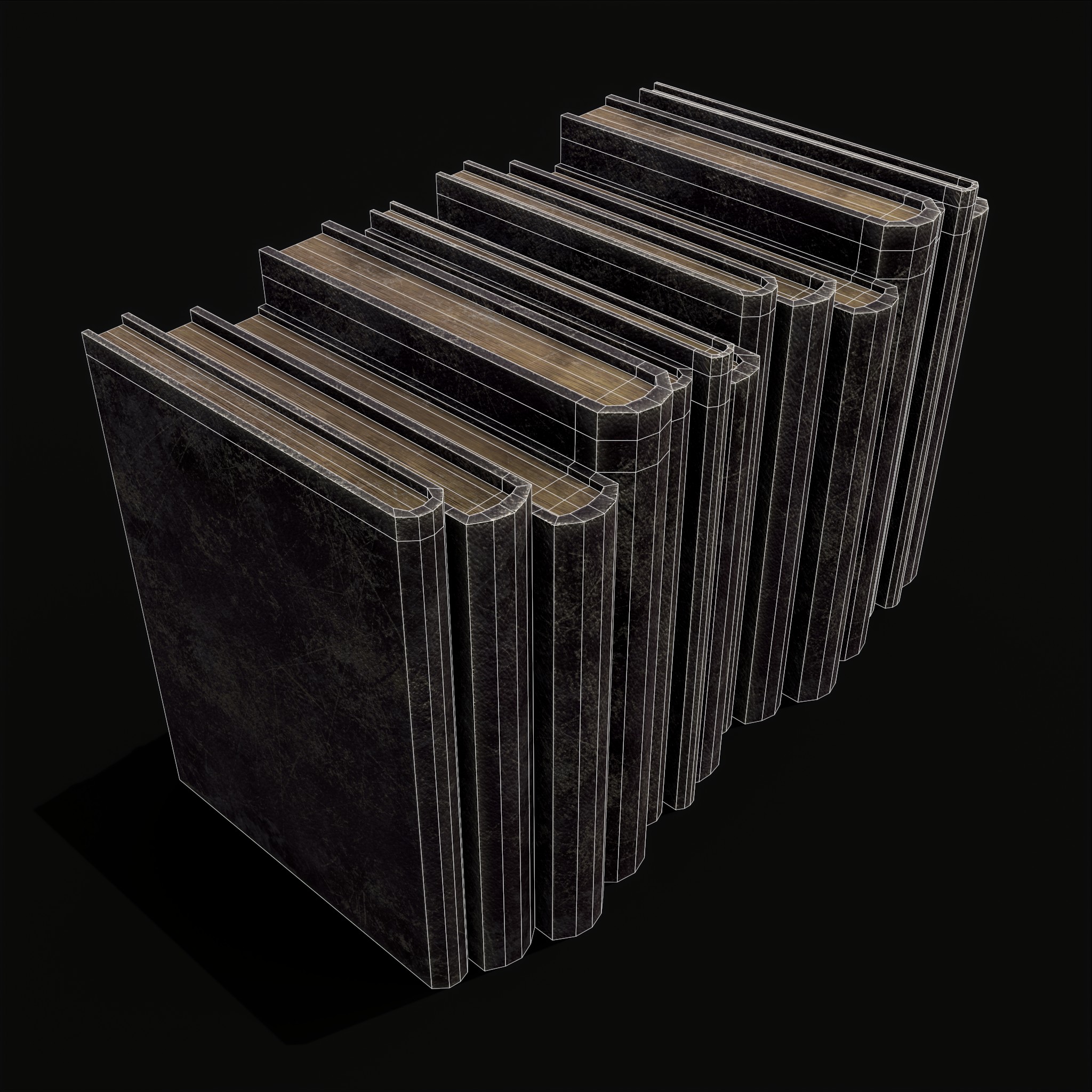Simple Purple Leather Books - 3D Model by Get Dead Entertainment