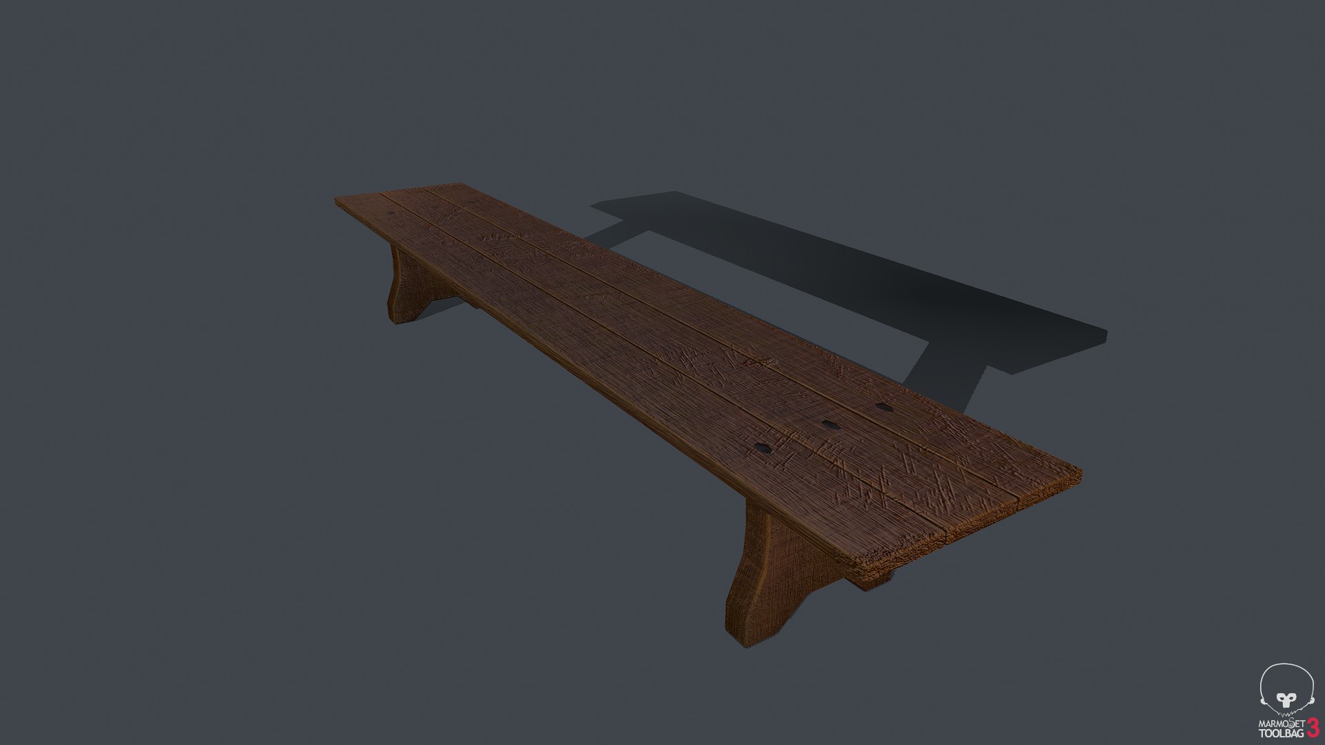 Simple Tavern Bench - 3D Model by Get Dead Entertainment