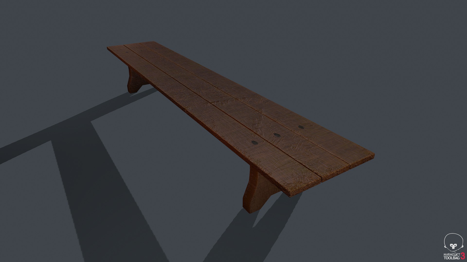 Simple Tavern Bench - 3D Model by Get Dead Entertainment