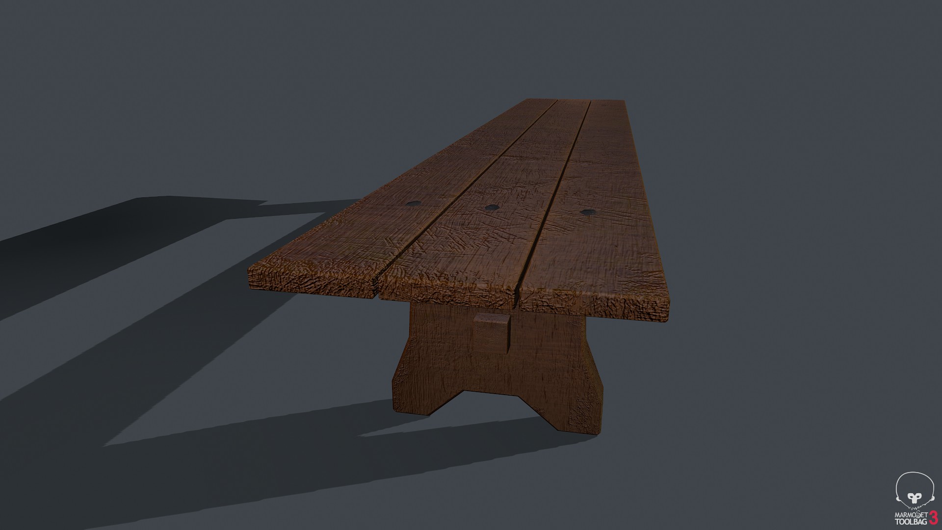 Simple Tavern Bench - 3D Model by Get Dead Entertainment