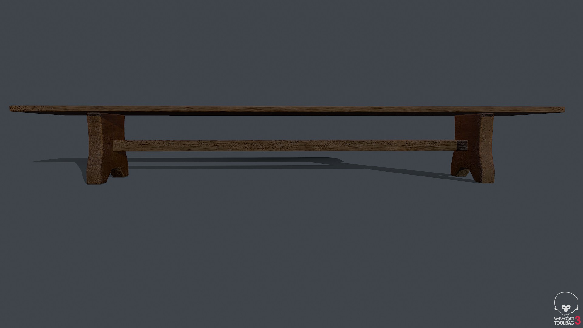 Simple Tavern Bench - 3D Model by Get Dead Entertainment