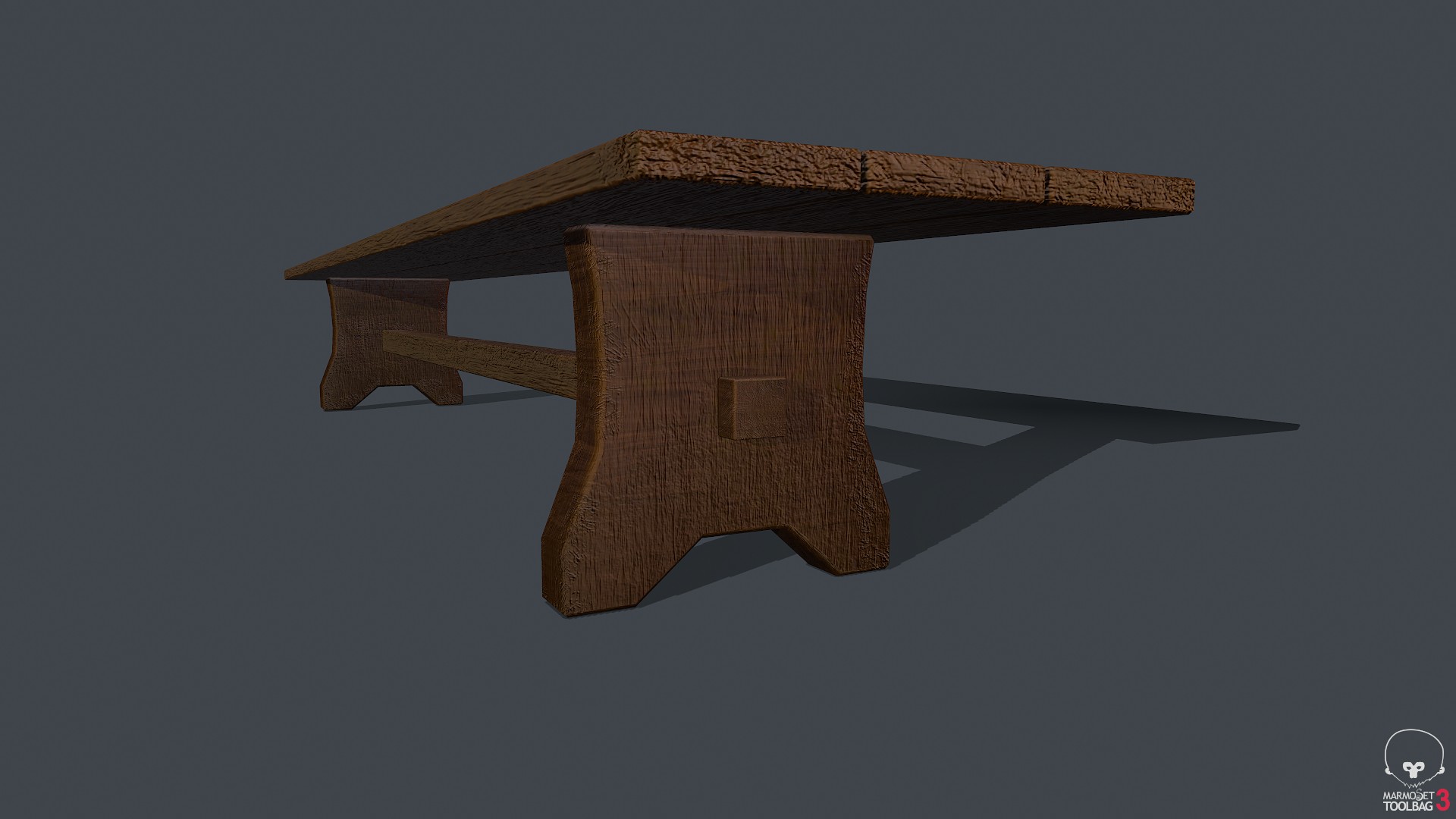 Simple Tavern Bench - 3D Model by Get Dead Entertainment