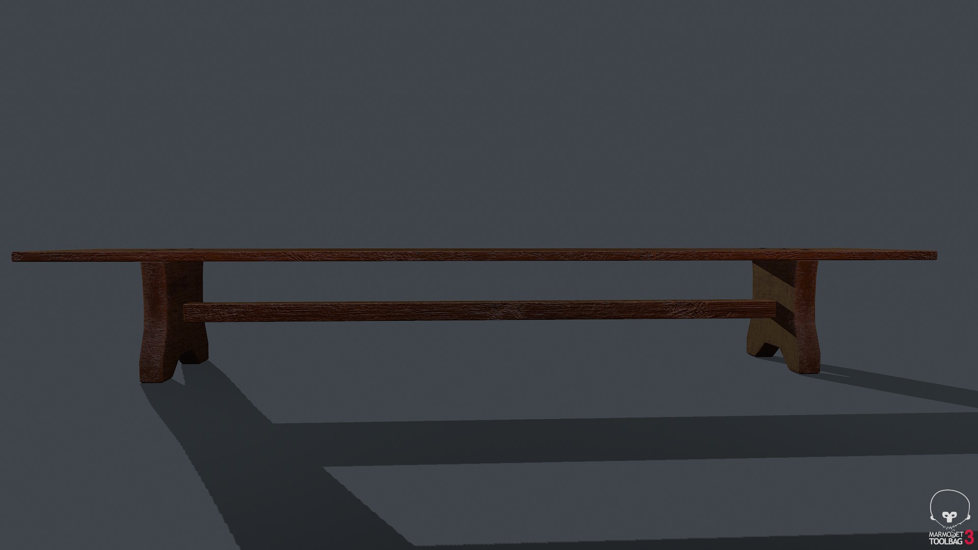 Simple Tavern Bench - 3D Model by Get Dead Entertainment