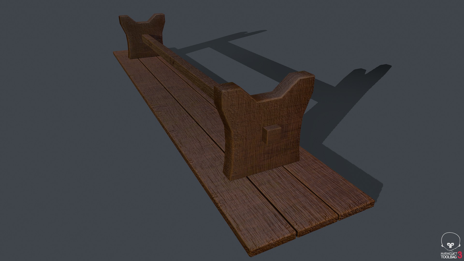 Simple Tavern Bench - 3D Model by Get Dead Entertainment