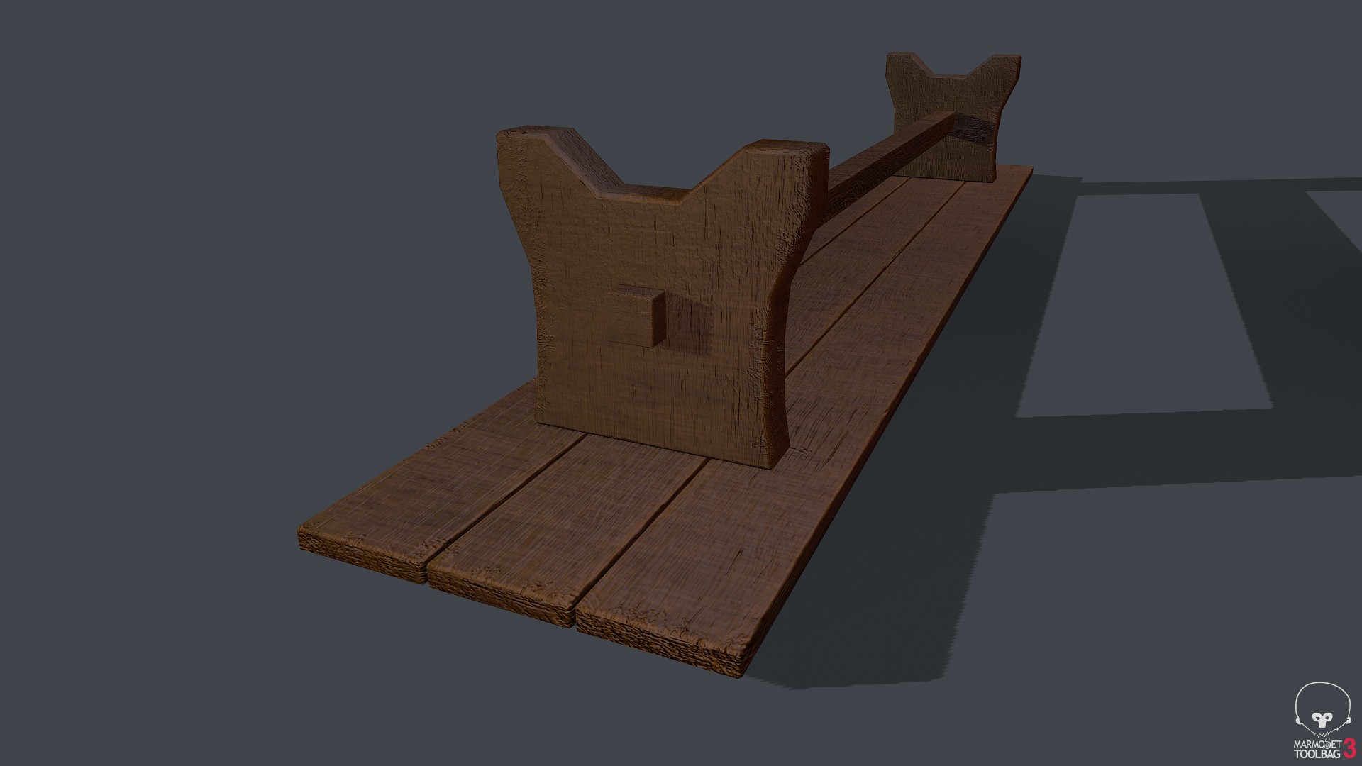 Simple Tavern Bench - 3D Model by Get Dead Entertainment