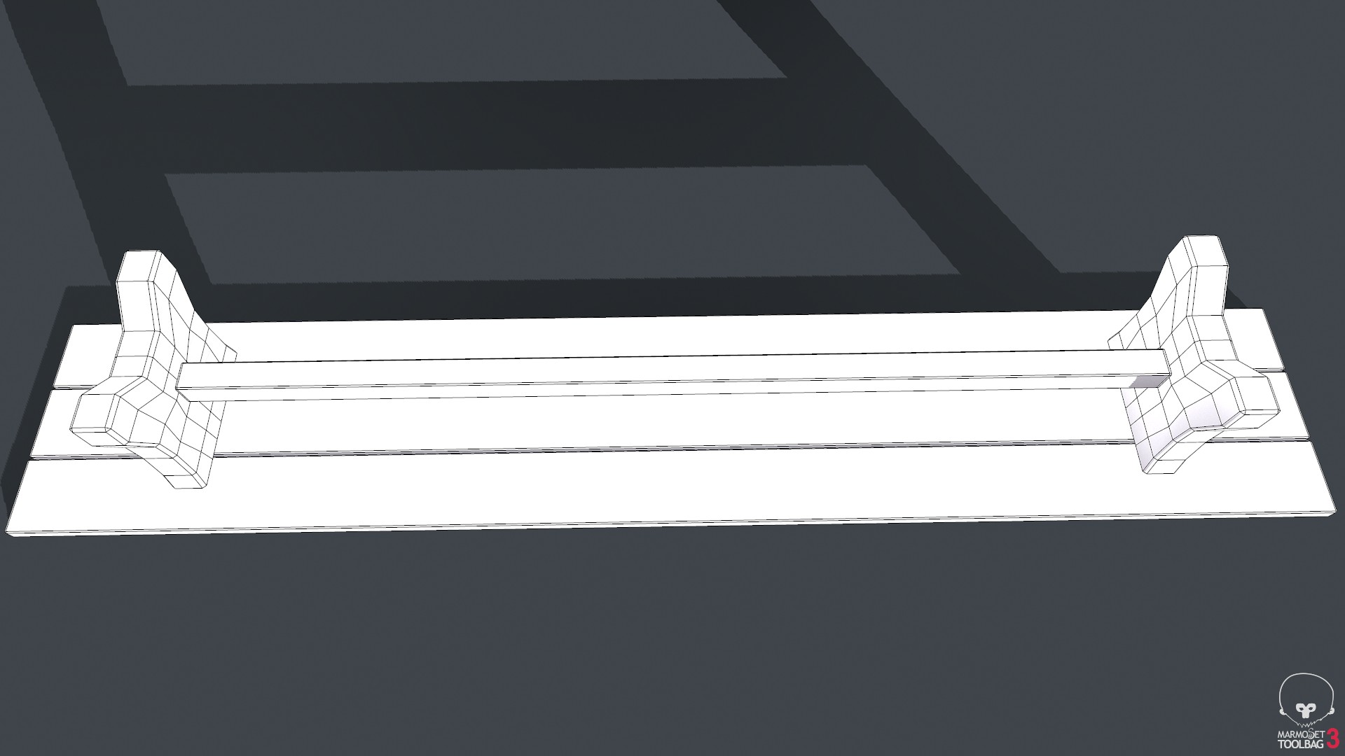 Simple Tavern Bench - 3D Model by Get Dead Entertainment