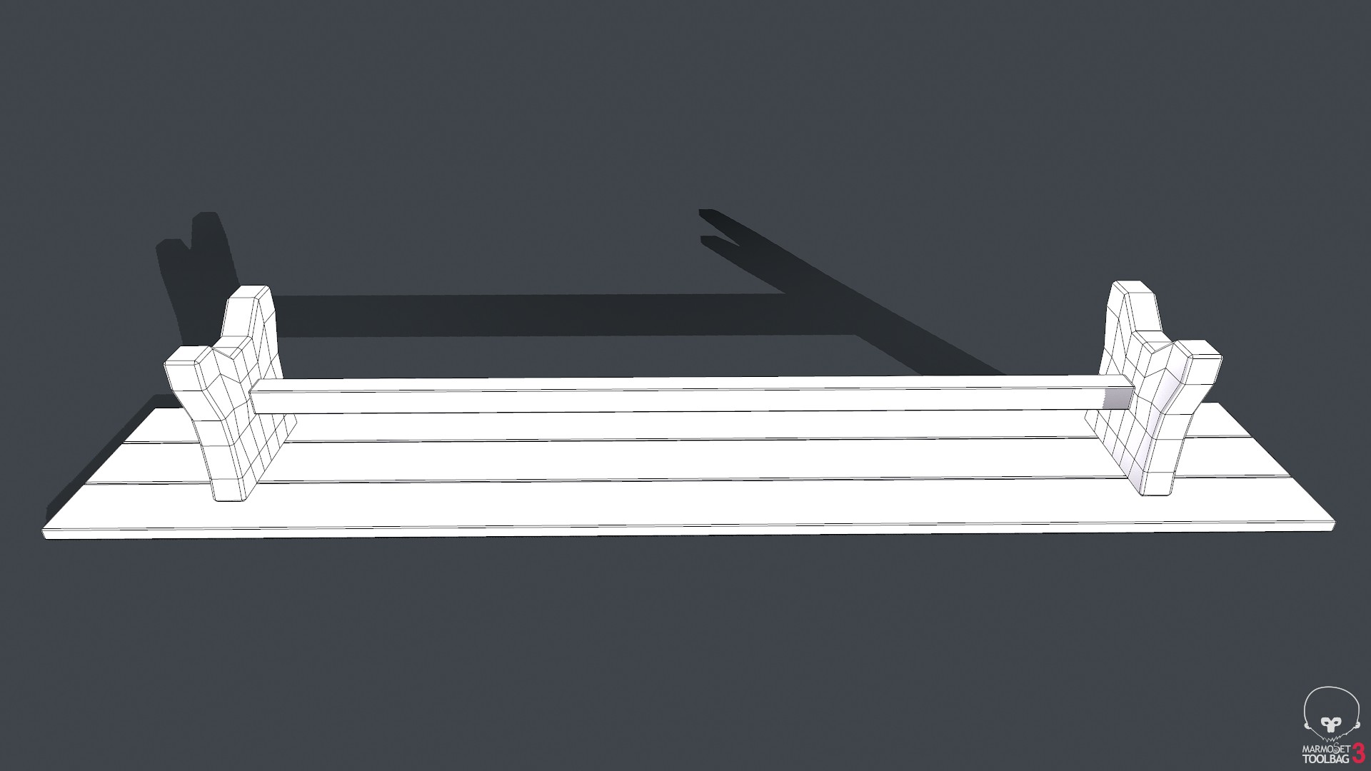 Simple Tavern Bench - 3D Model by Get Dead Entertainment