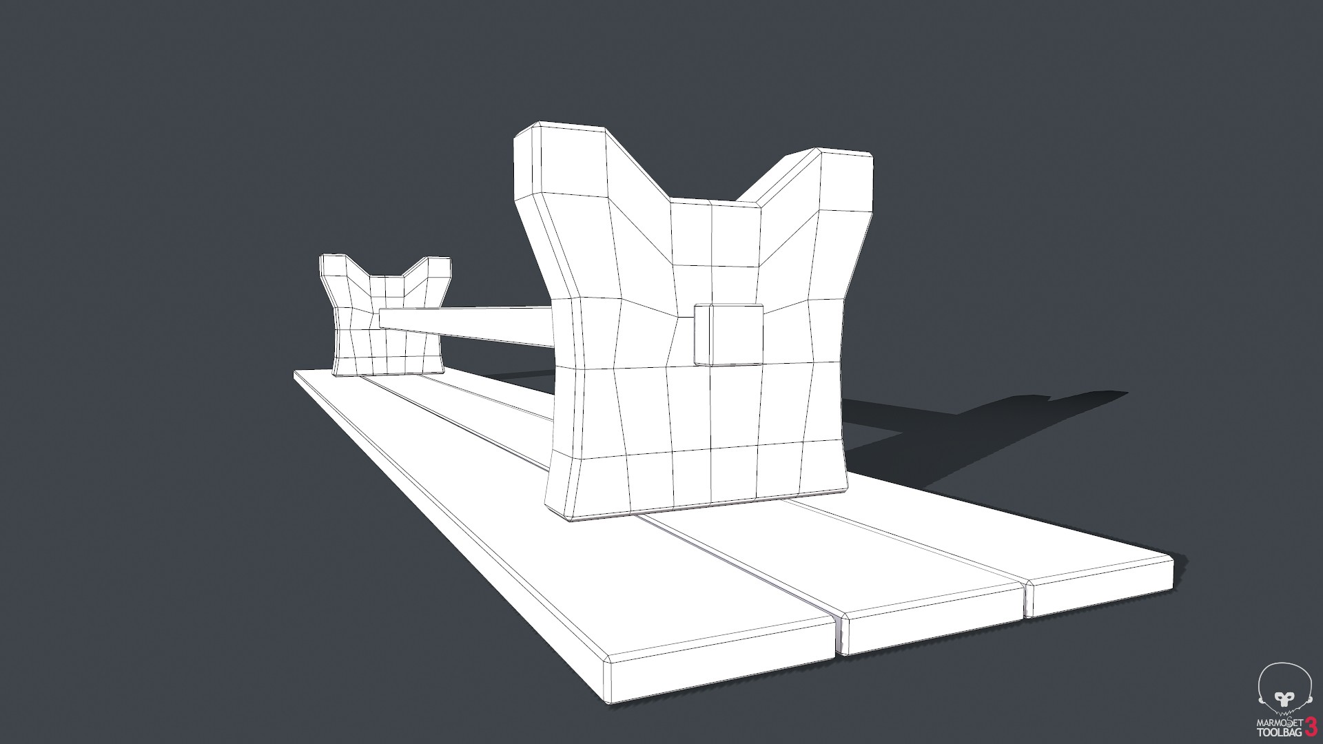 Simple Tavern Bench - 3D Model by Get Dead Entertainment