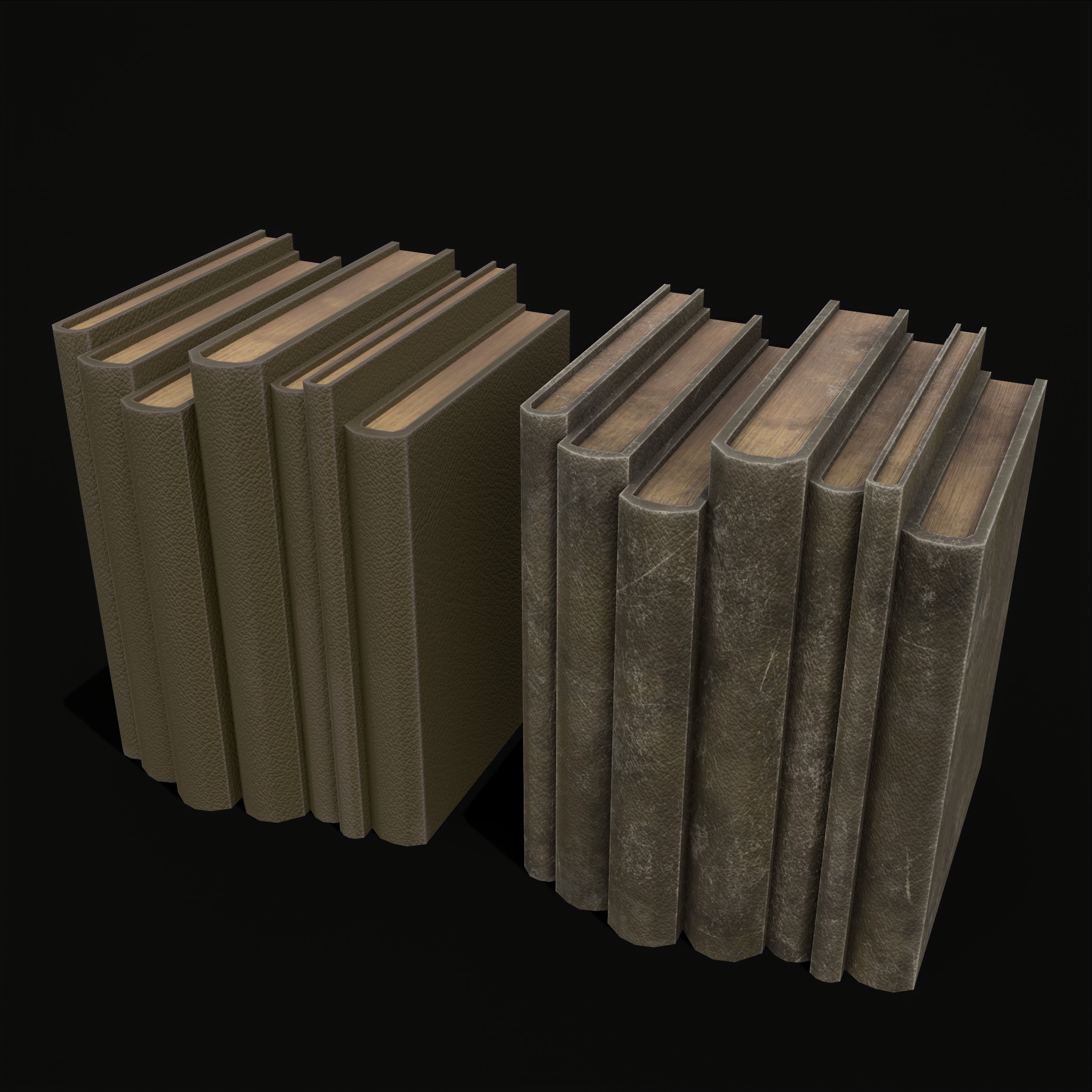 Simple Yellow Leather Books - 3D Model by Get Dead Entertainment