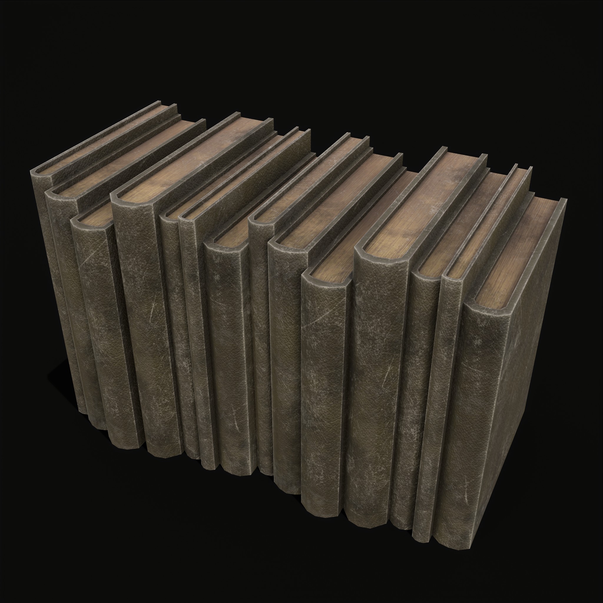 Simple Yellow Leather Books - 3D Model by Get Dead Entertainment