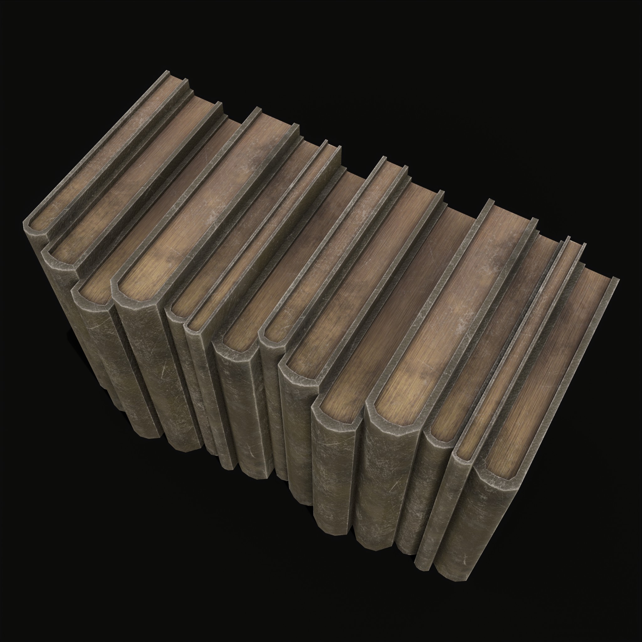 Simple Yellow Leather Books - 3D Model by Get Dead Entertainment