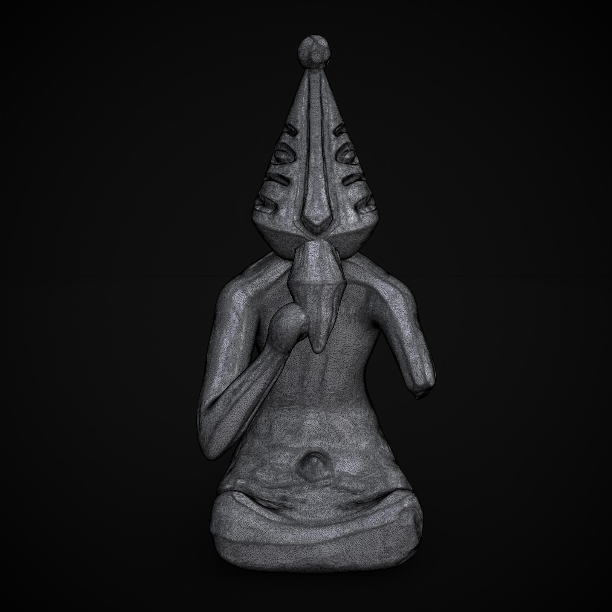 Sitting God Statue - 3D Print Model by Get Dead Entertainment