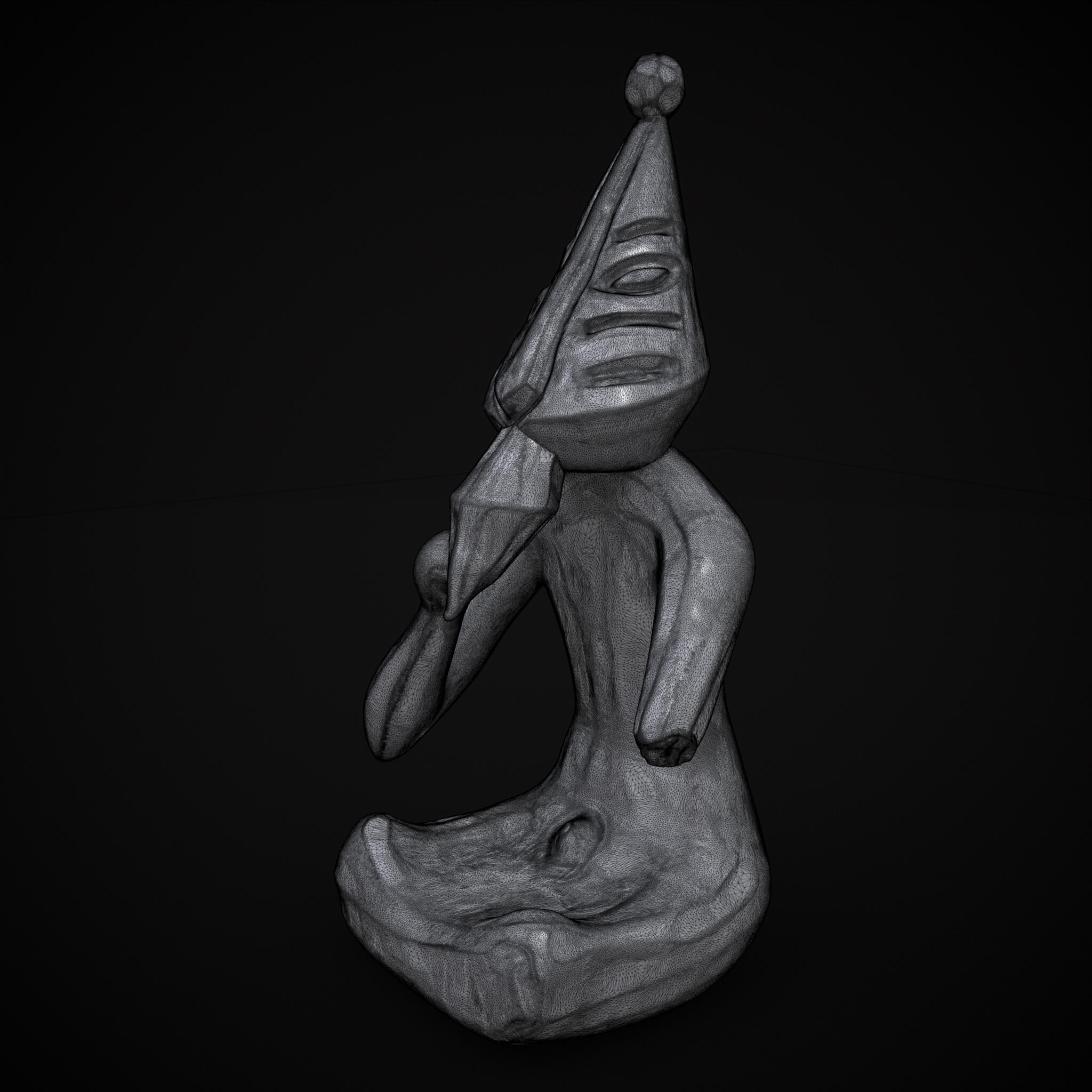 Sitting God Statue - 3D Print Model by Get Dead Entertainment