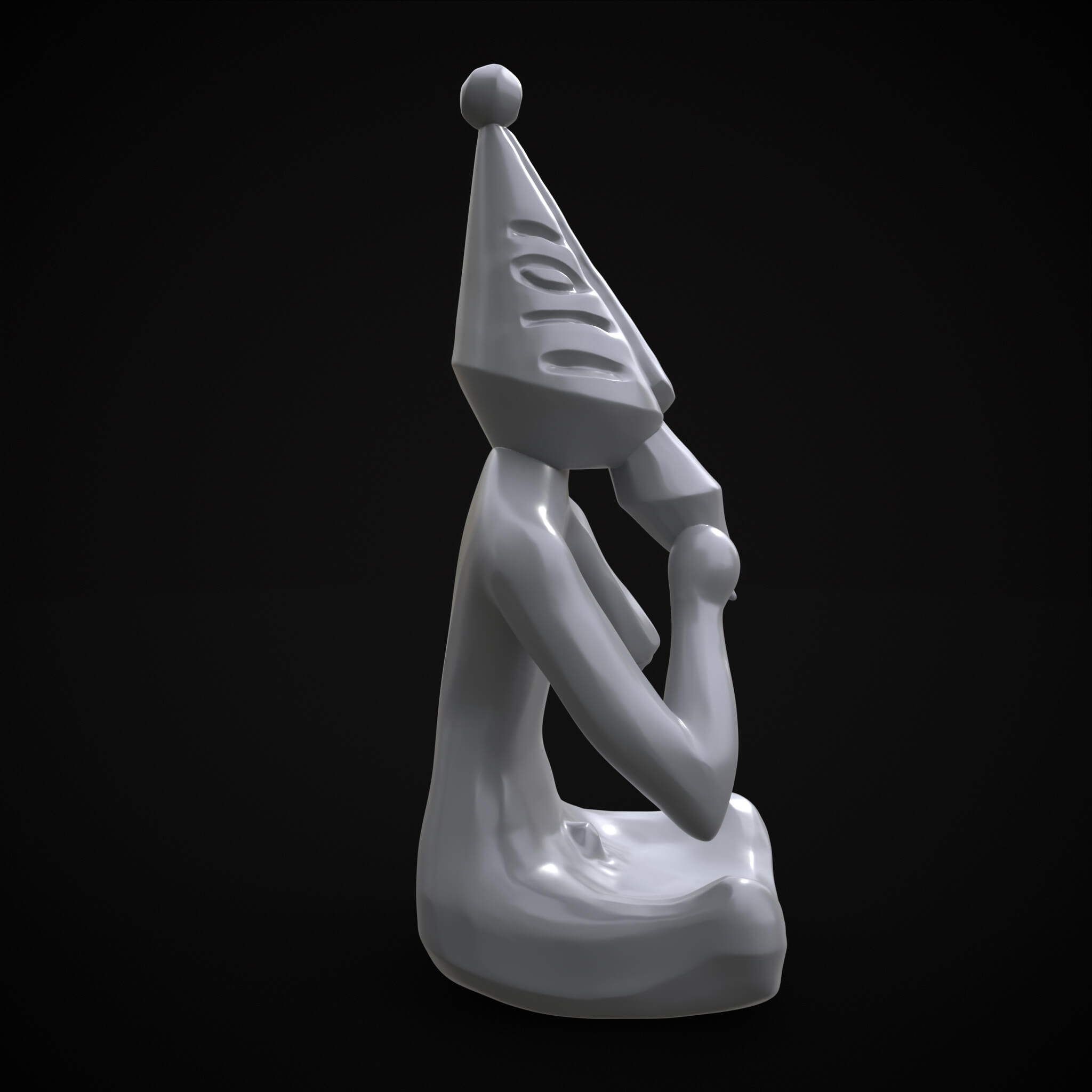 Sitting God Statue - 3D Model by Get Dead Entertainment
