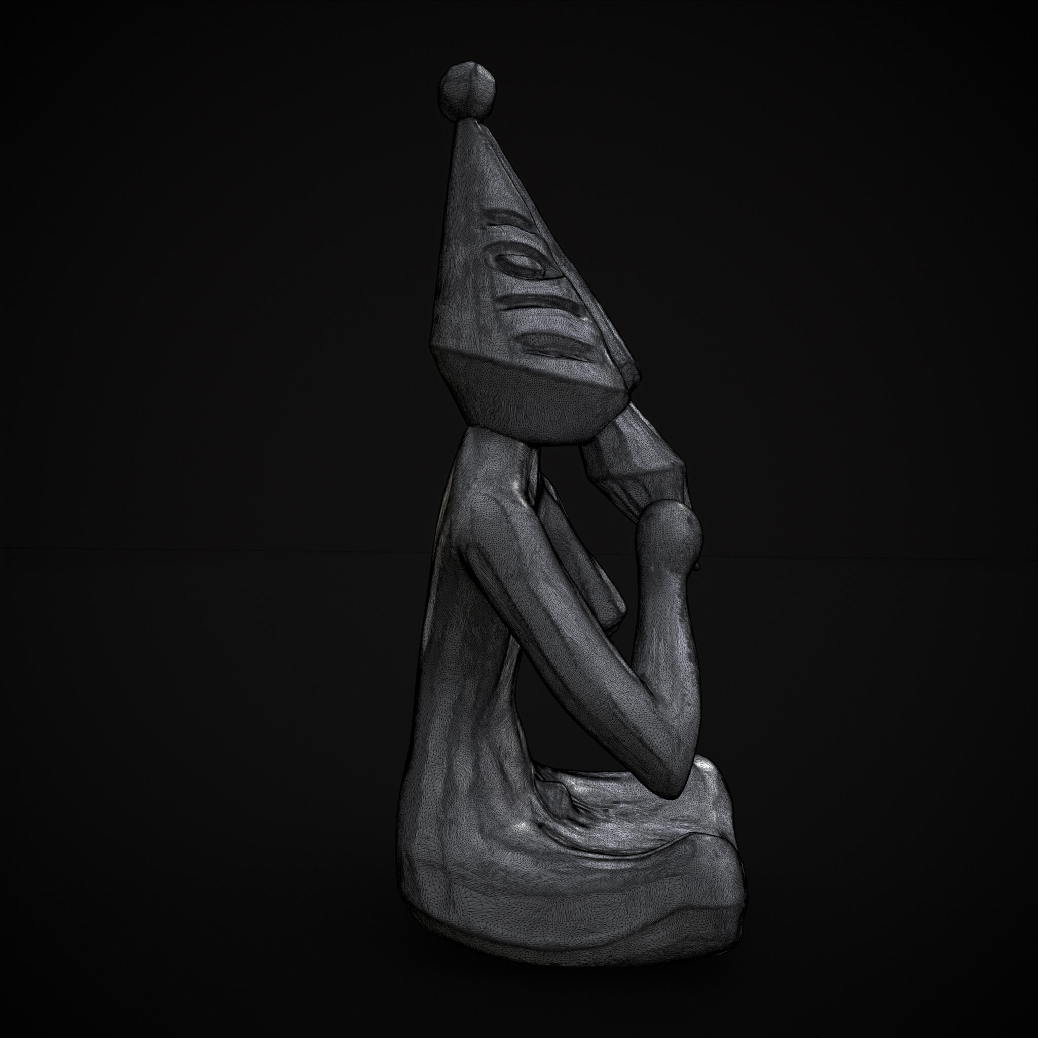 Sitting God Statue - 3D Model by Get Dead Entertainment