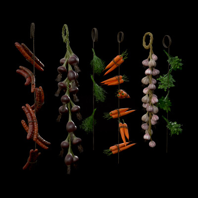 Six Hanging Food Stuffs by Get Dead Entertainment