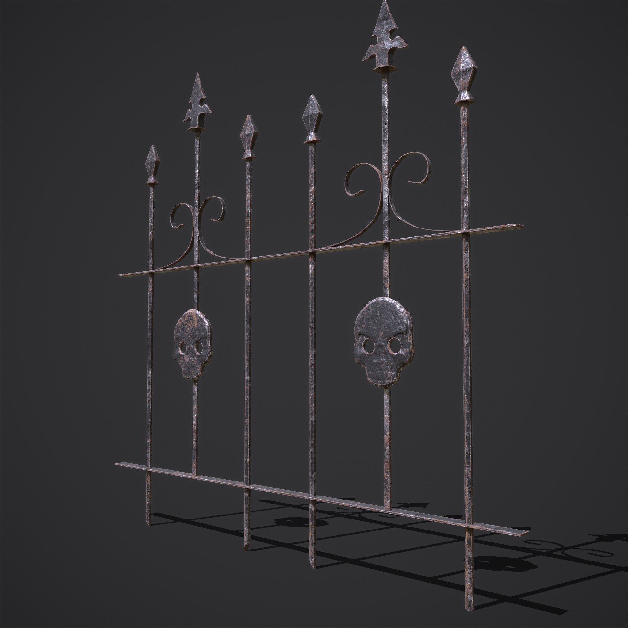 Skull Fence Model by Get Dead Entertainment