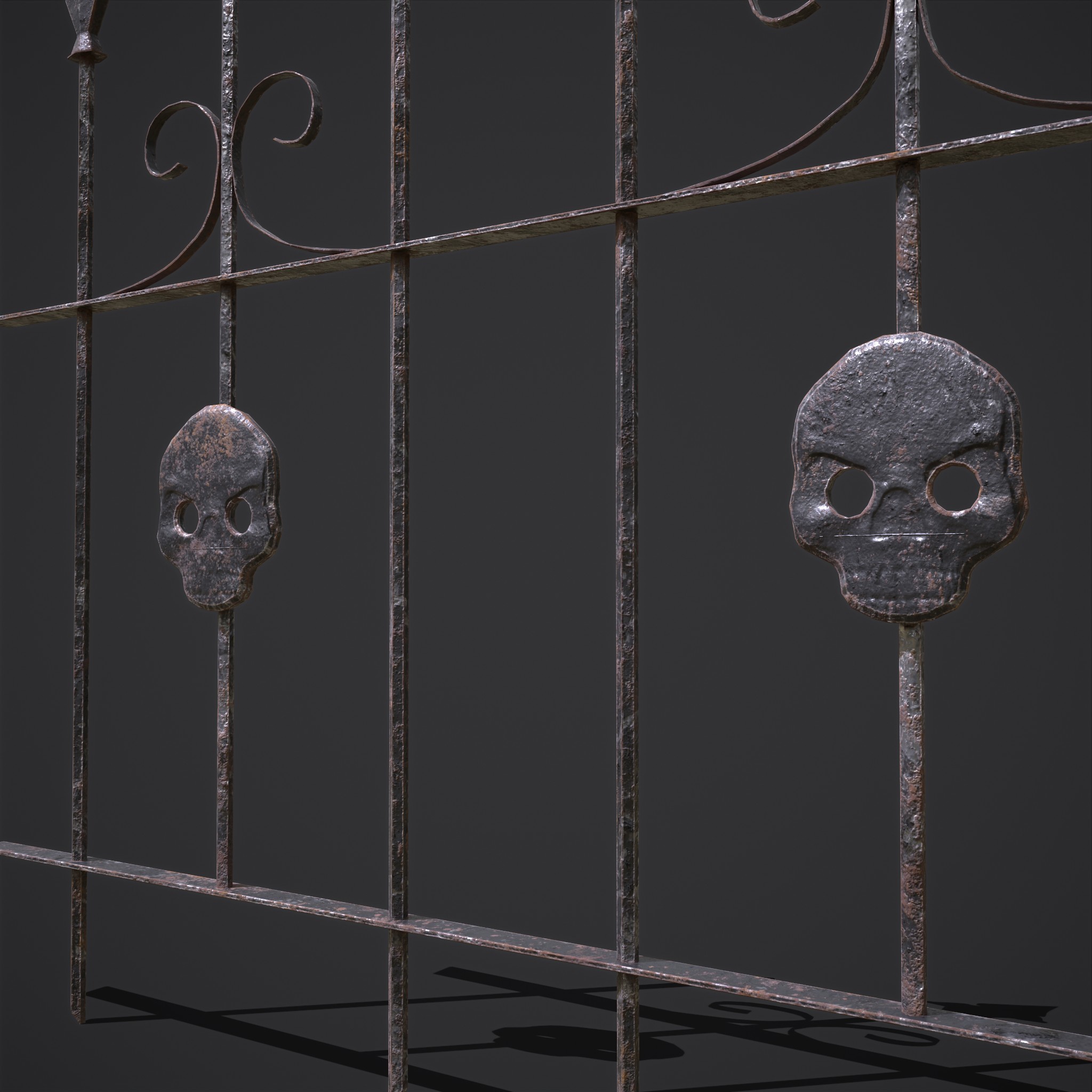 Skull Fence Model by Get Dead Entertainment