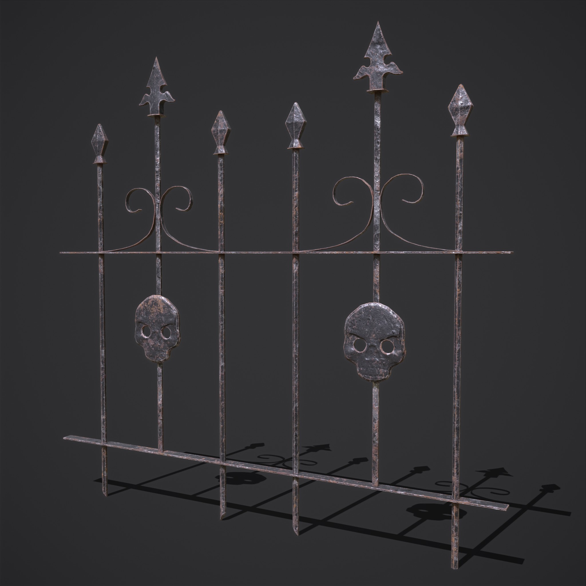 Skull Fence Model by Get Dead Entertainment