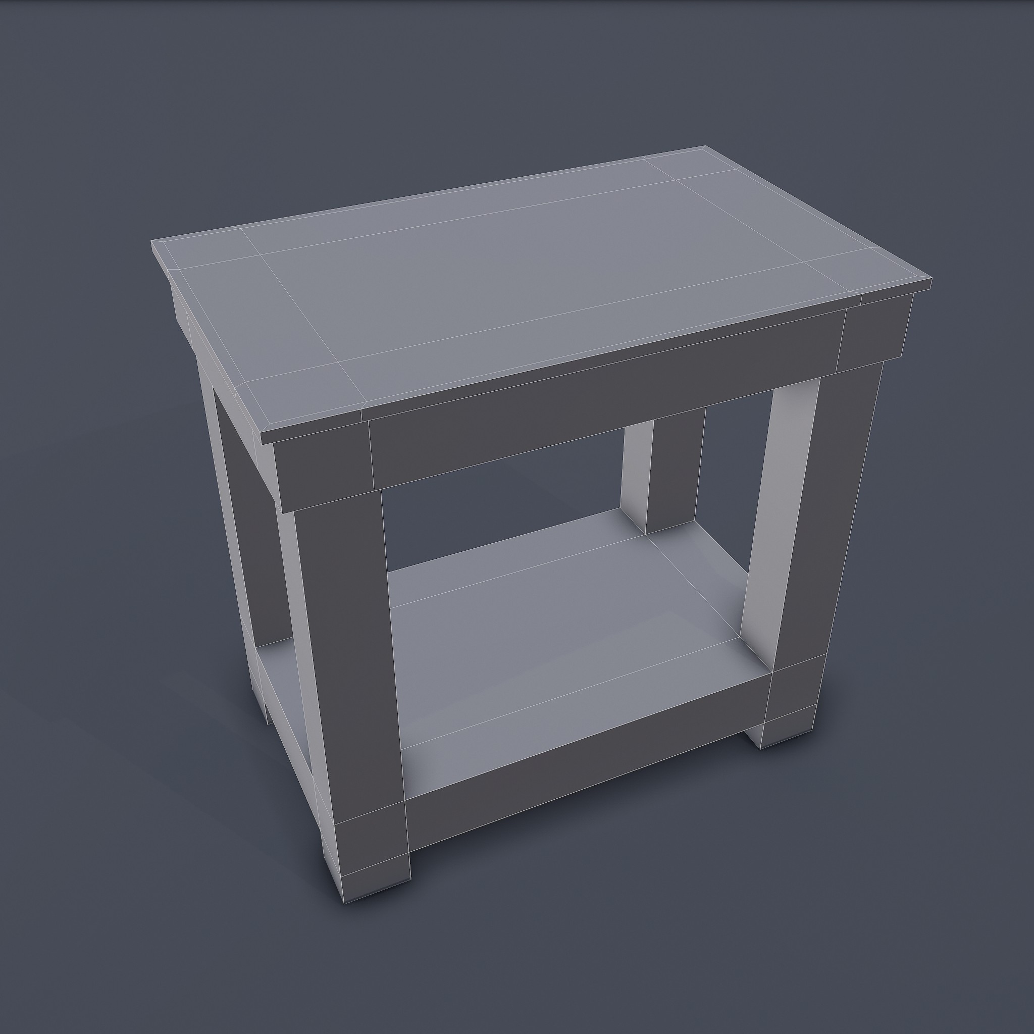 Small Bedside Table - 3D Model by Get Dead Entertainment